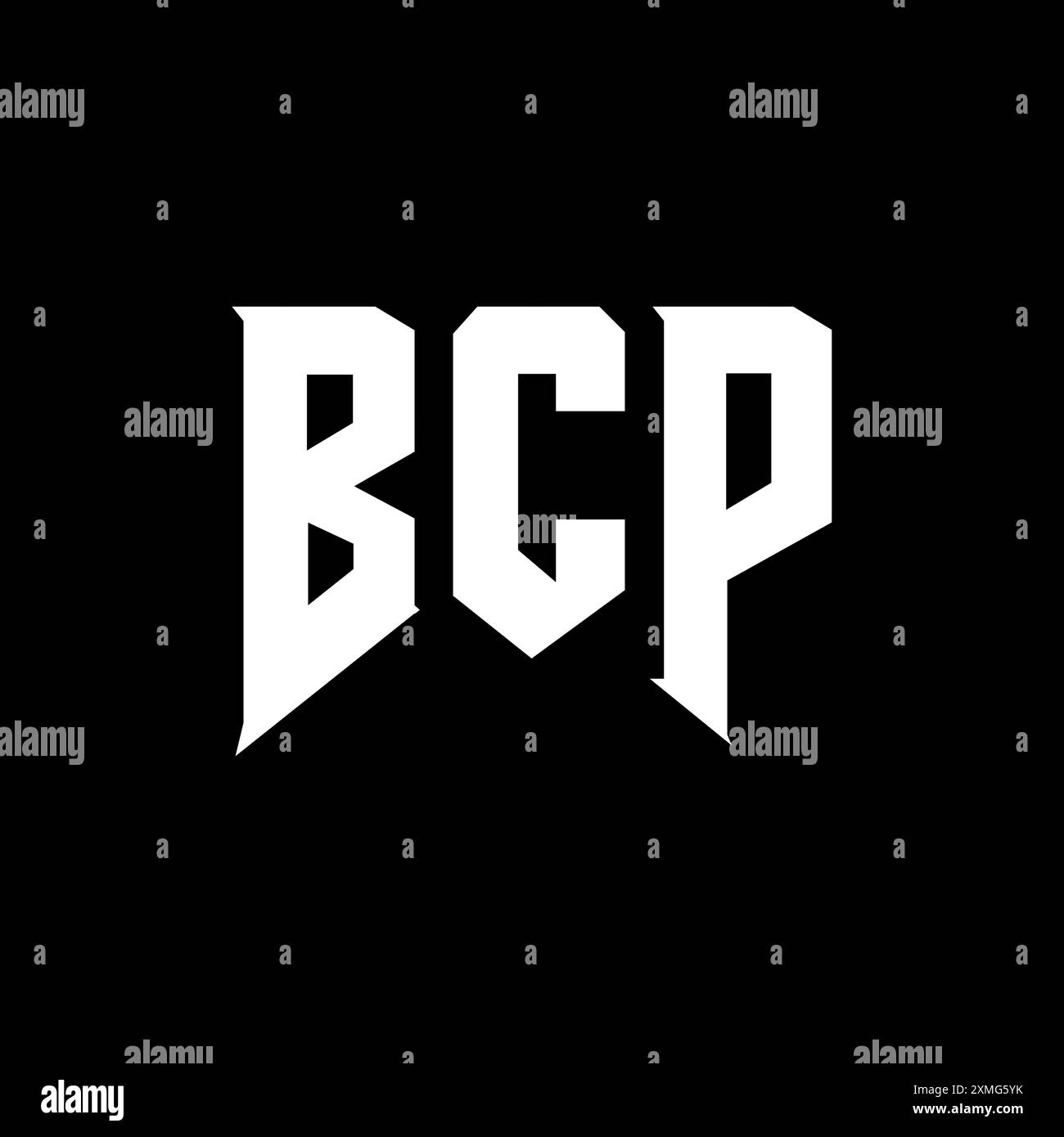 BCP letter logo design for technology company. BCP logo design black ...