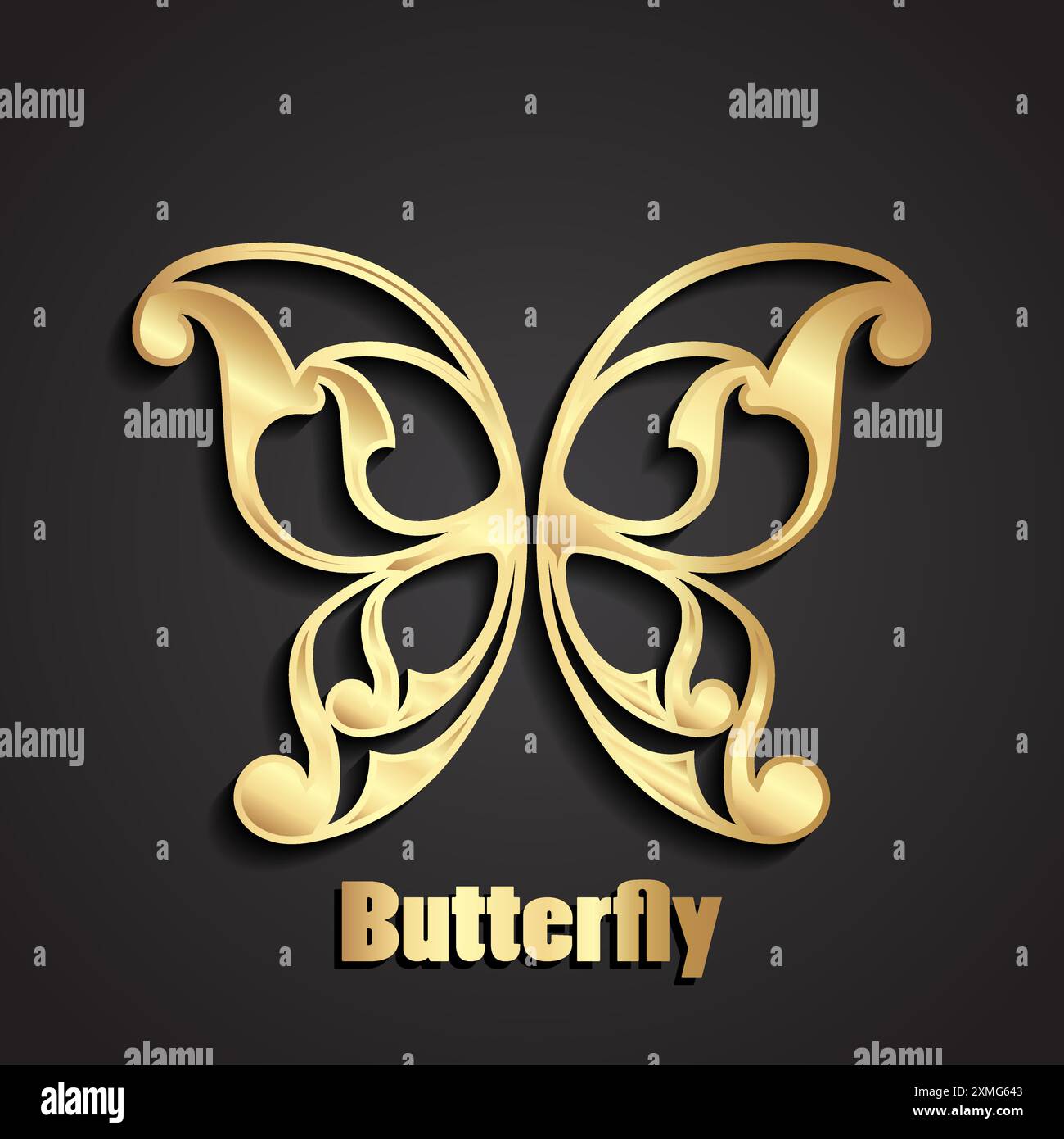 Butterfly emblem hi-res stock photography and images - Alamy