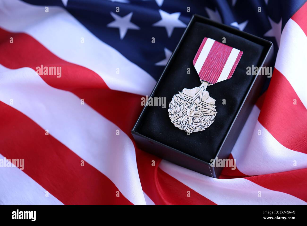 KYIV, UKRAINE - JULY 10, 2024 US Defense Meritorious Service medal ...