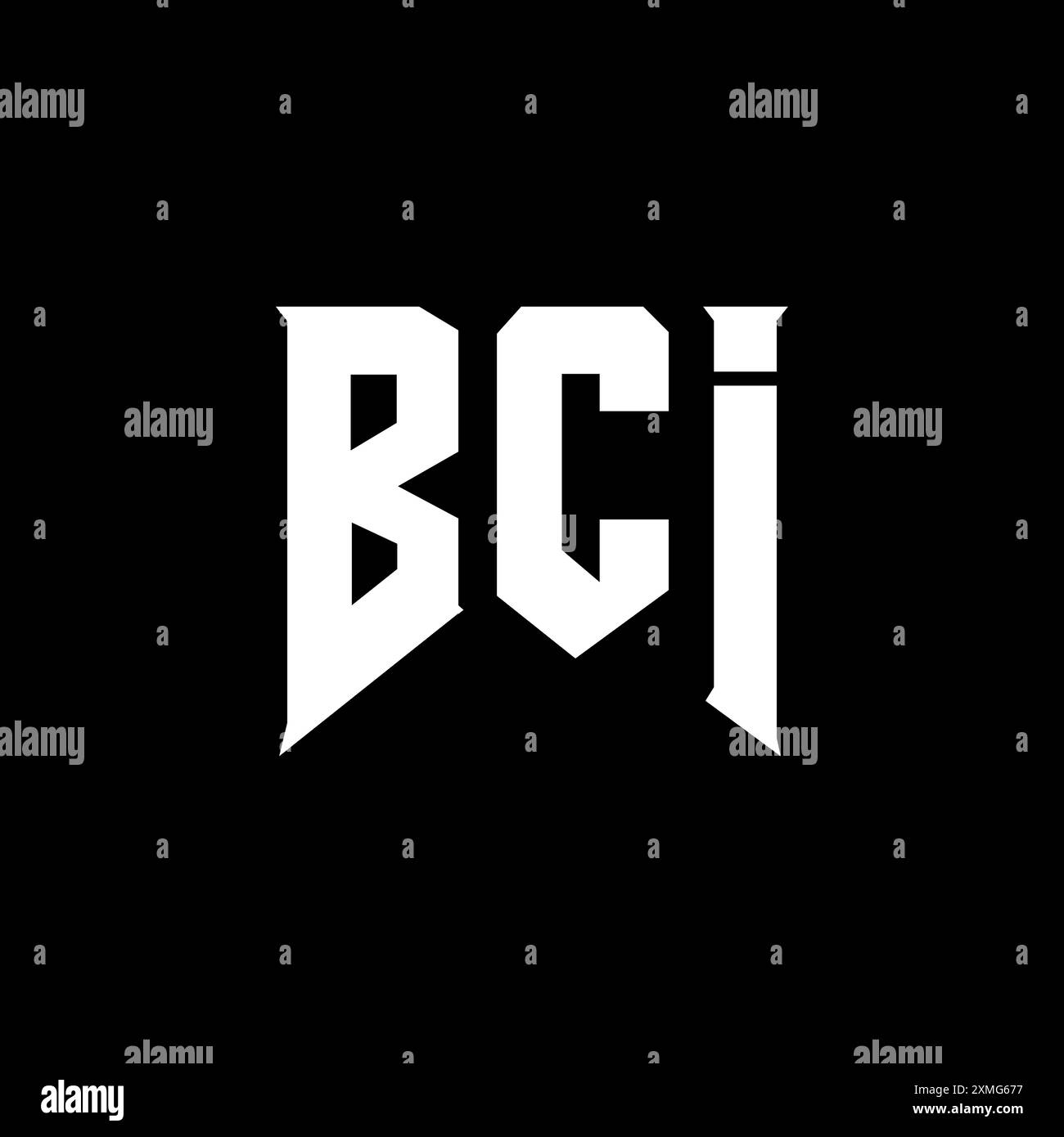 BCI letter logo design for technology company. BCI logo design black ...