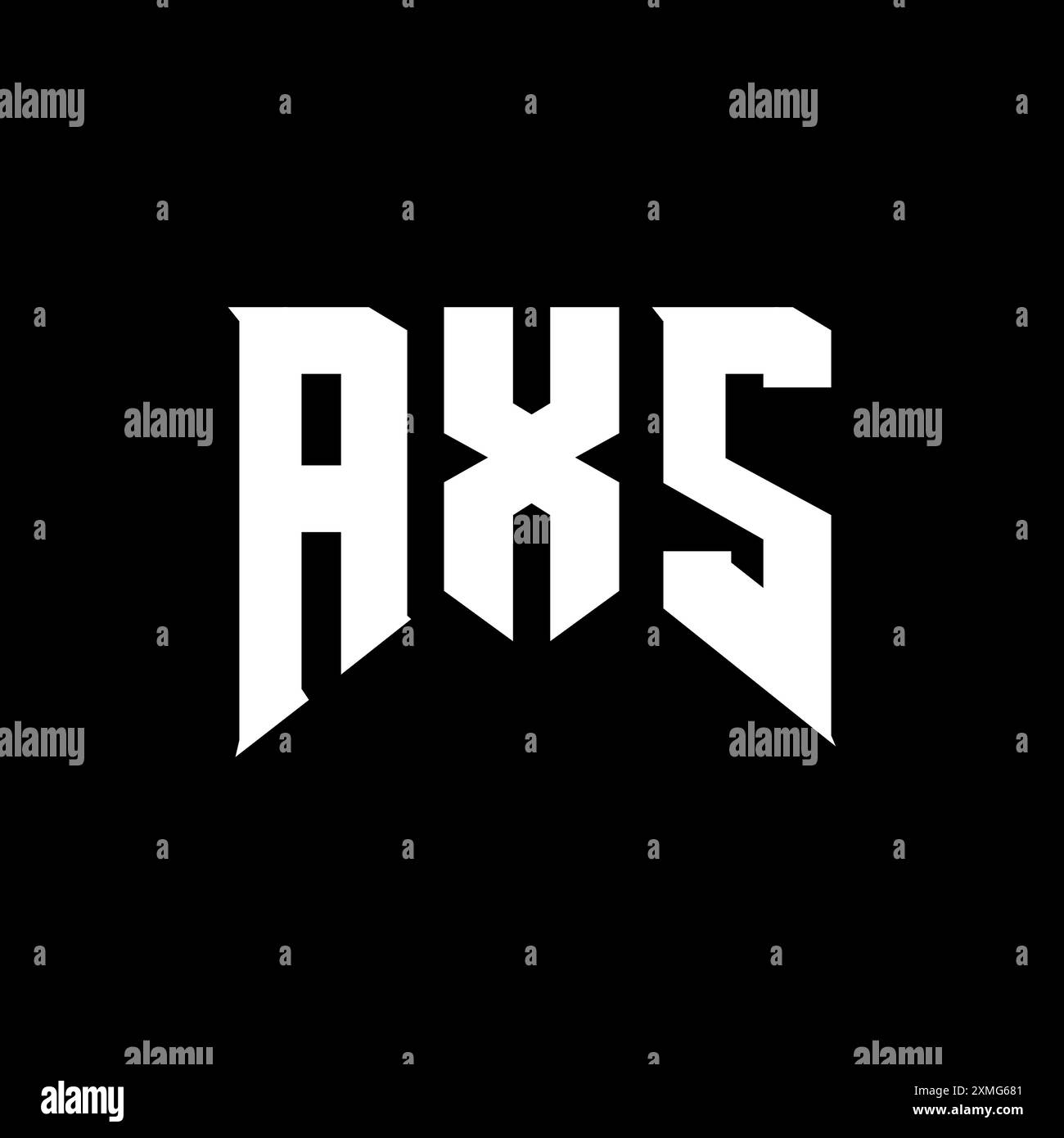 AXS letter logo design for technology company. AXS logo design black ...