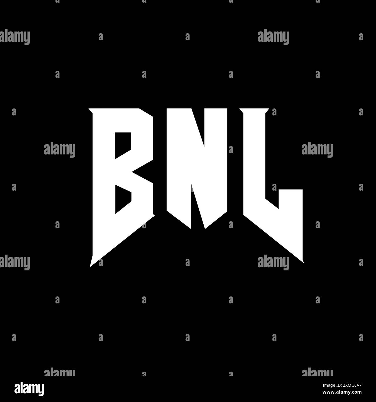 BNL letter logo design for technology company. BNL logo design black ...