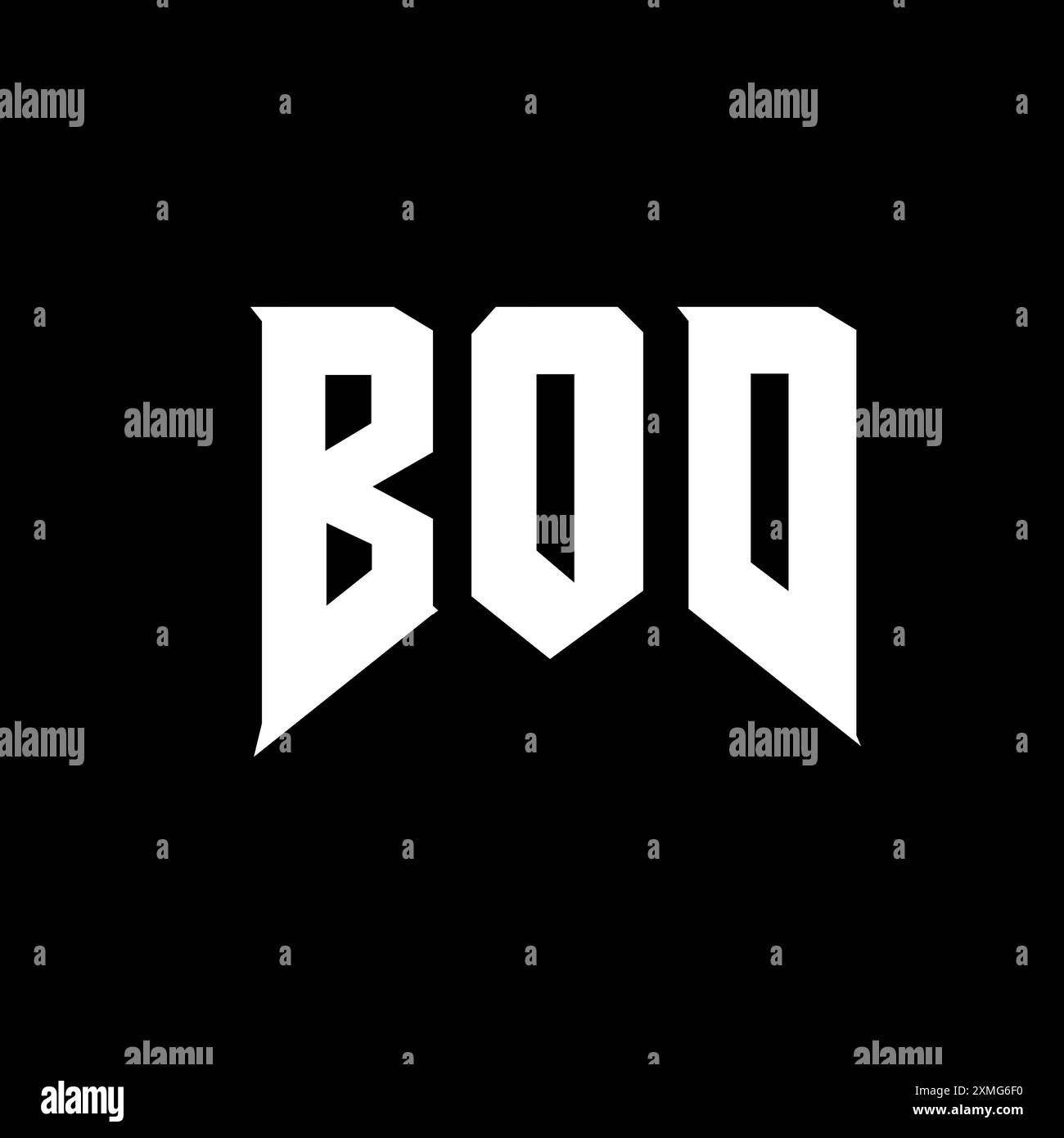 BOD letter logo design for technology company. BOD logo design black ...