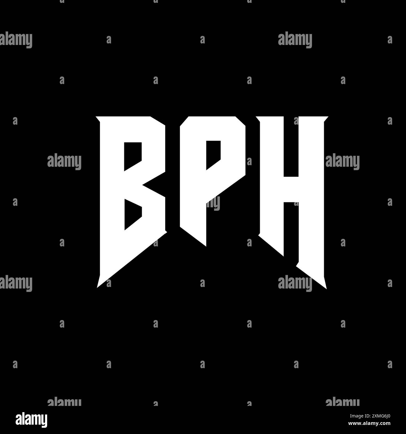 Bph Letter Logo Design For Technology Company Bph Logo Design Black