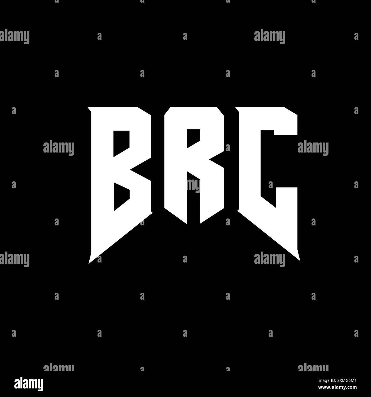 BRC letter logo design for technology company. BRC logo design black ...