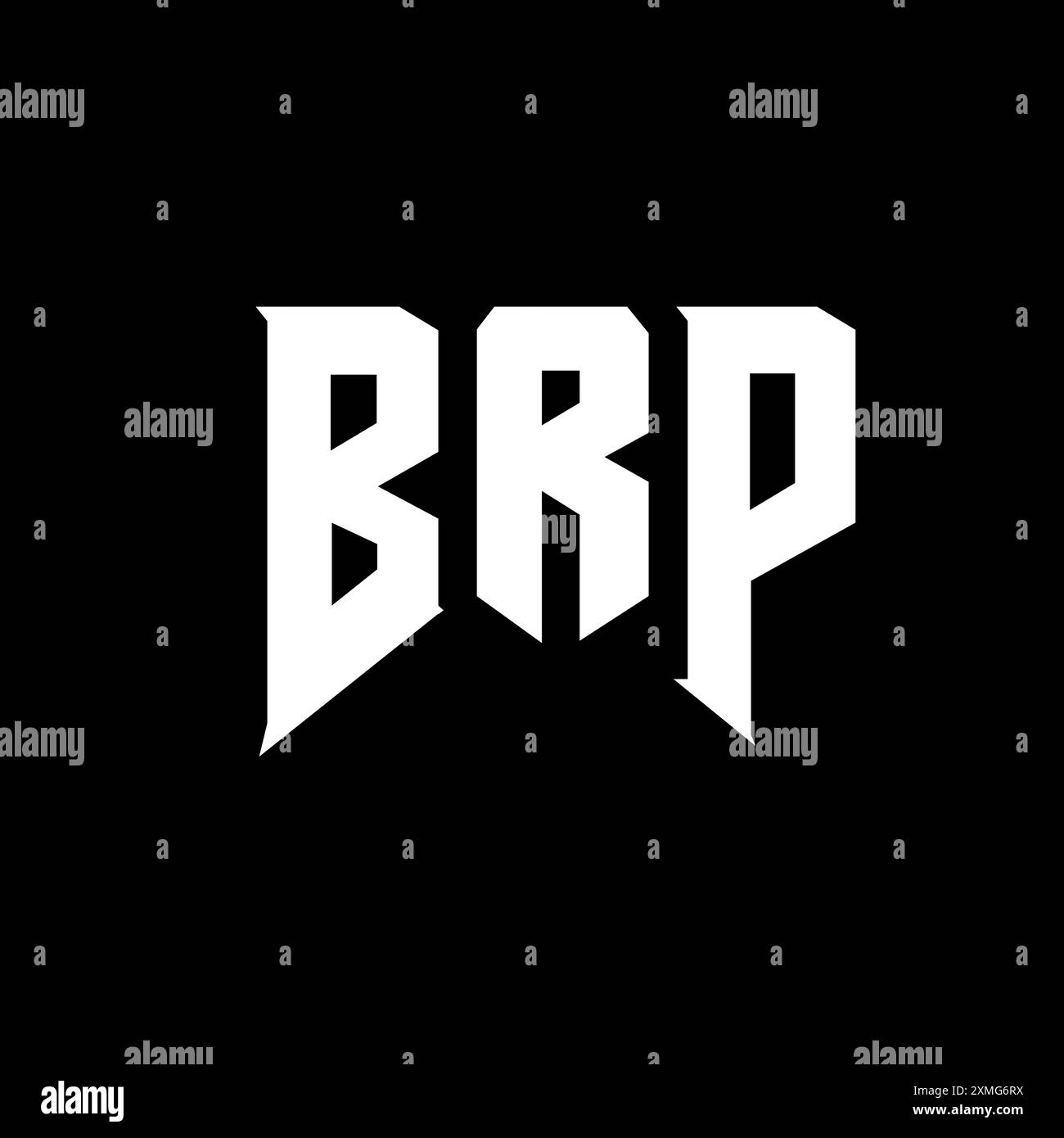 BRP letter logo design for technology company. BRP logo design black ...