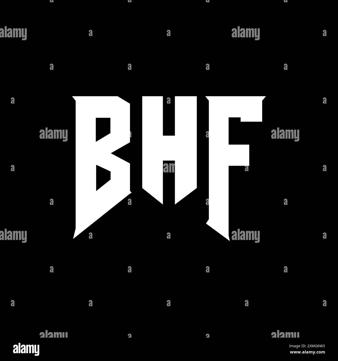 Bhf logo design Stock Vector Images - Alamy