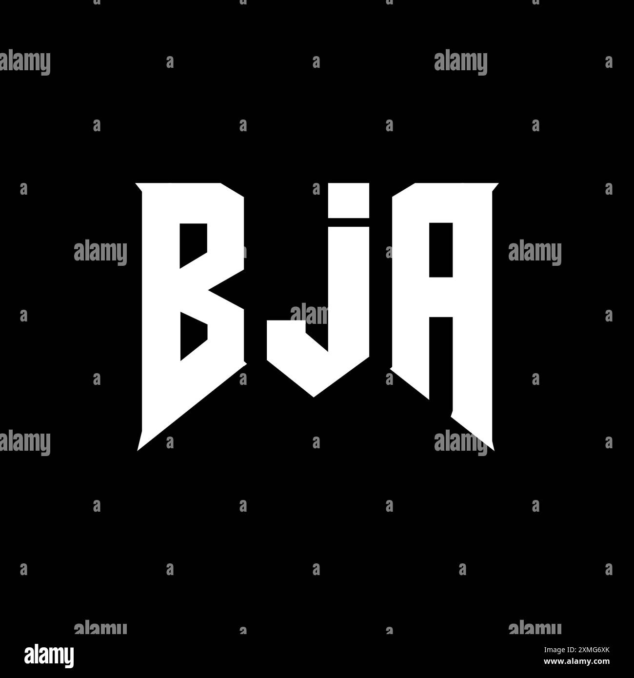 BJA letter logo design for technology company. BJA logo design black ...