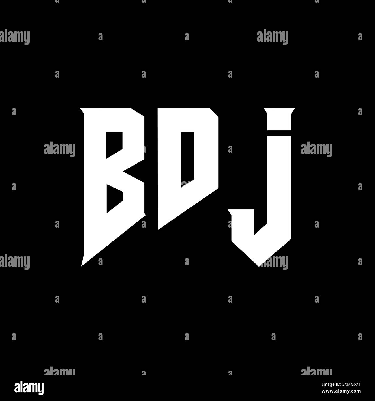 BDJ letter logo design for technology company. BDJ logo design black ...