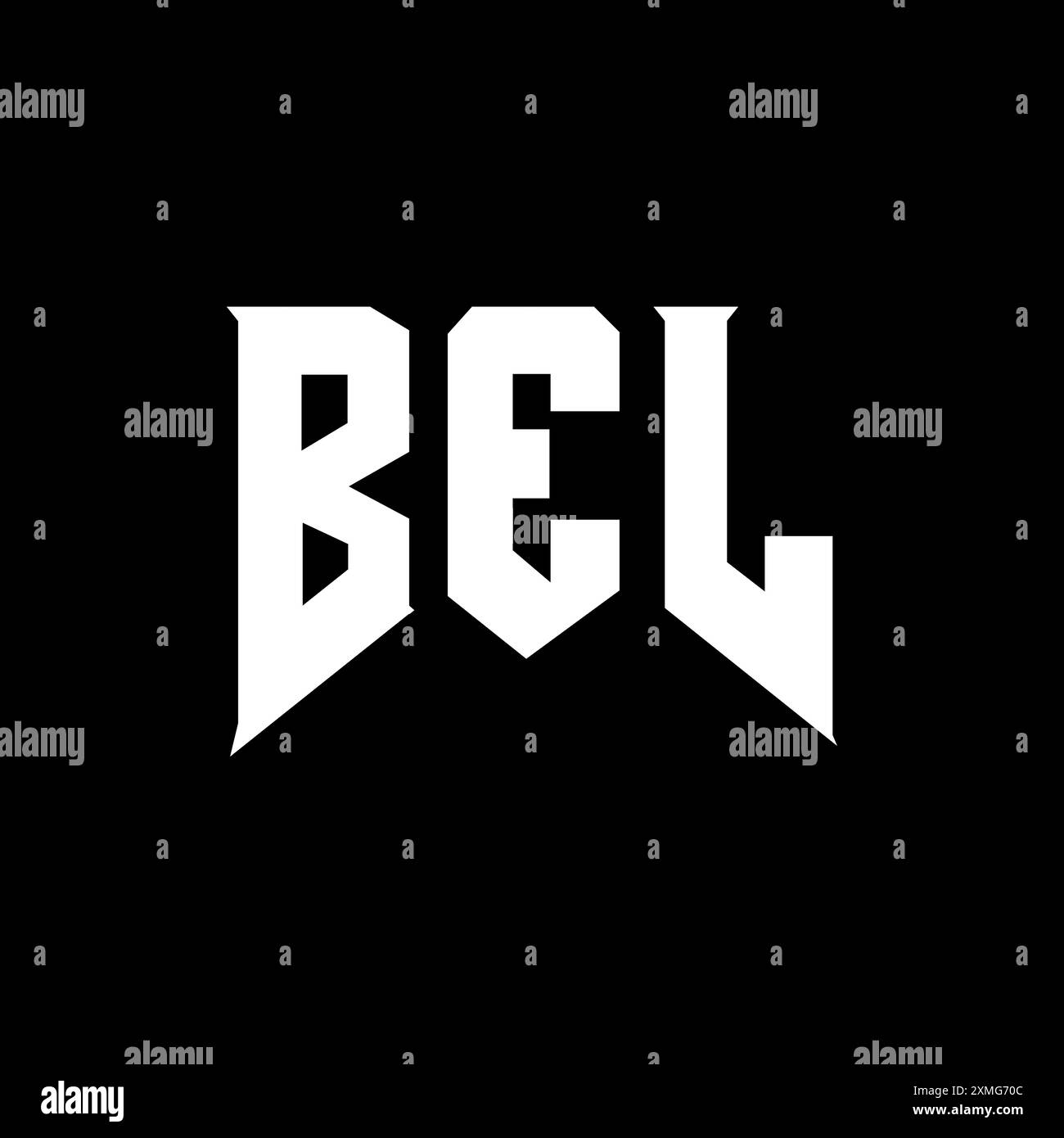 BEL letter logo design for technology company. BEL logo design black ...