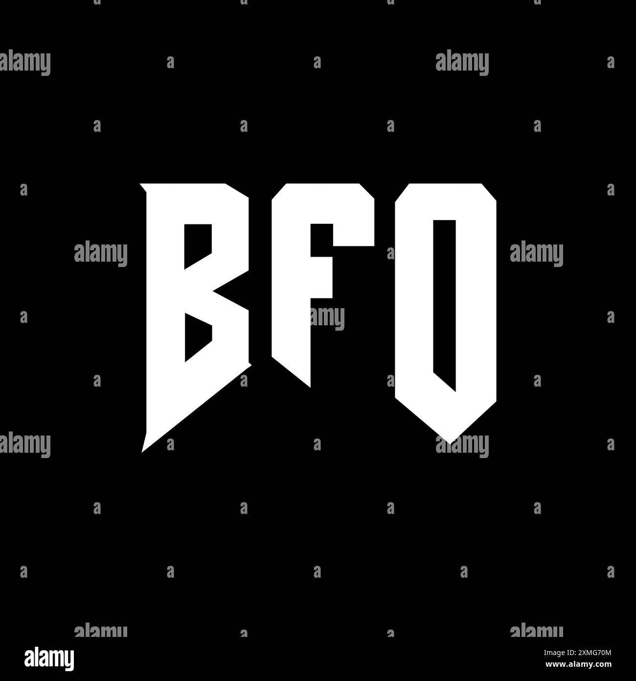 BFO letter logo design for technology company. BFO logo design black ...
