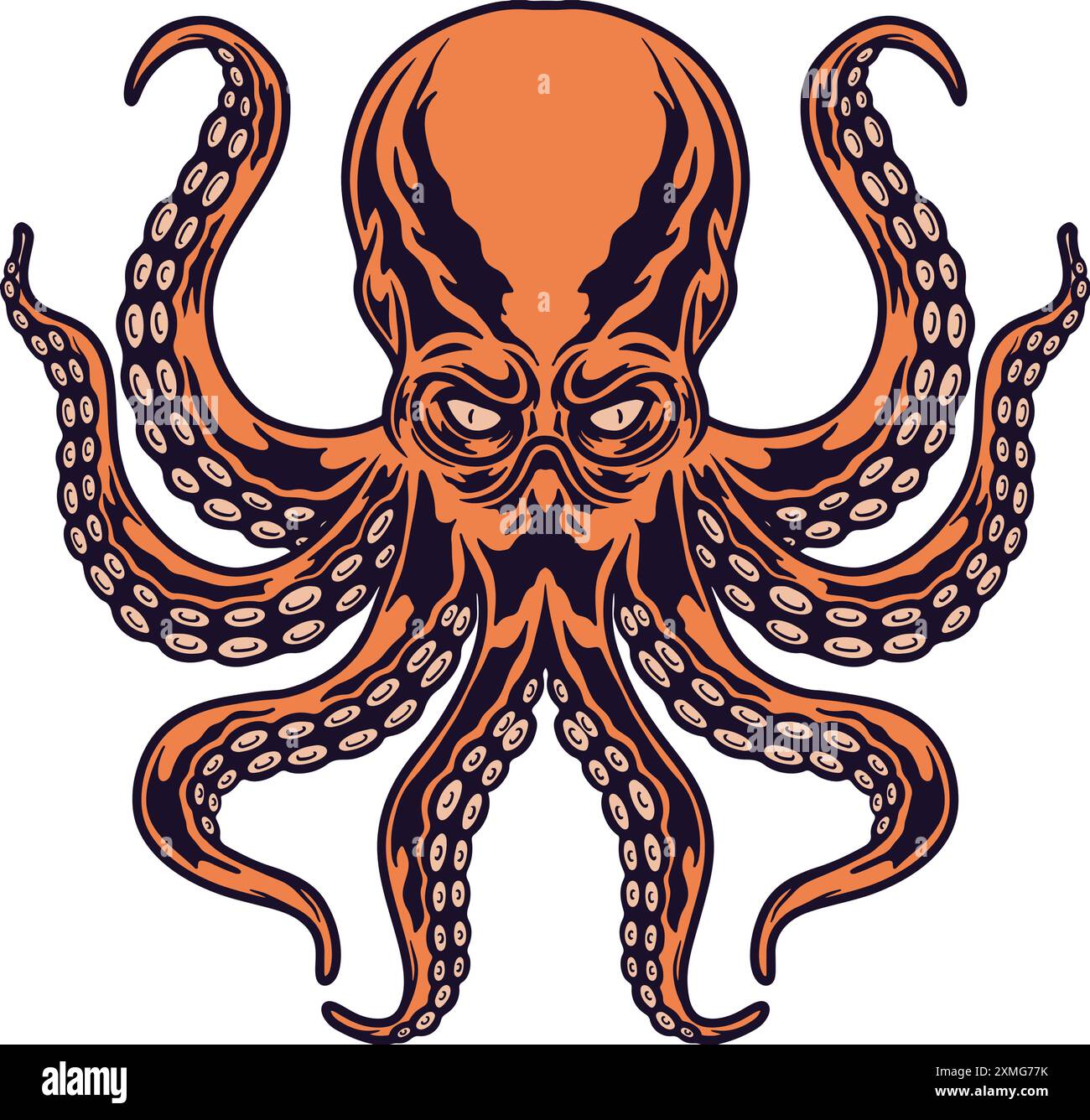 Octopus vulgaris vector vectors hi-res stock photography and images - Alamy