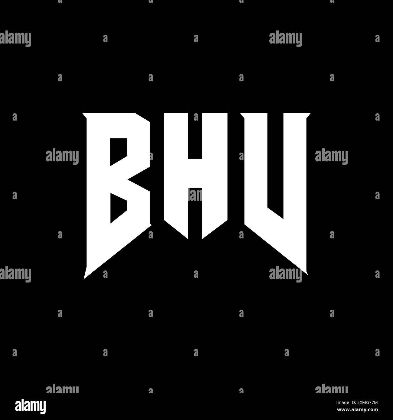 BHV letter logo design for technology company. BHV logo design black ...