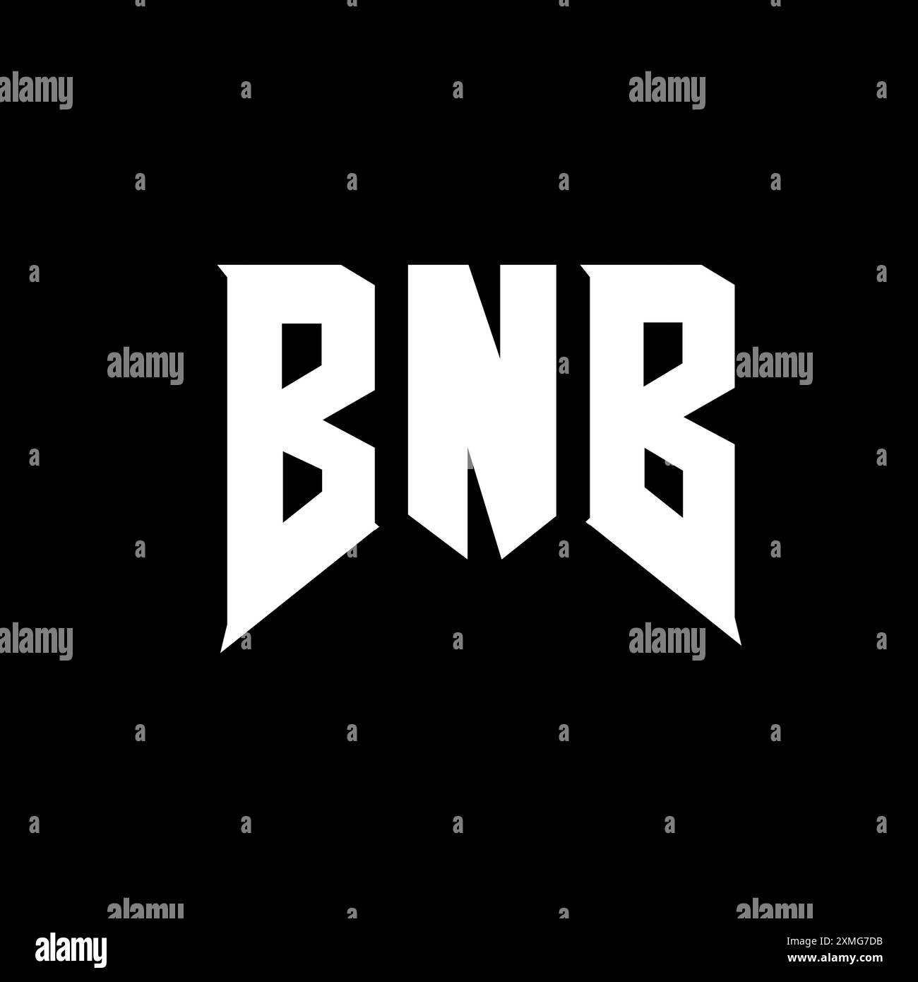 BNB letter logo design for technology company. BNB logo design black ...