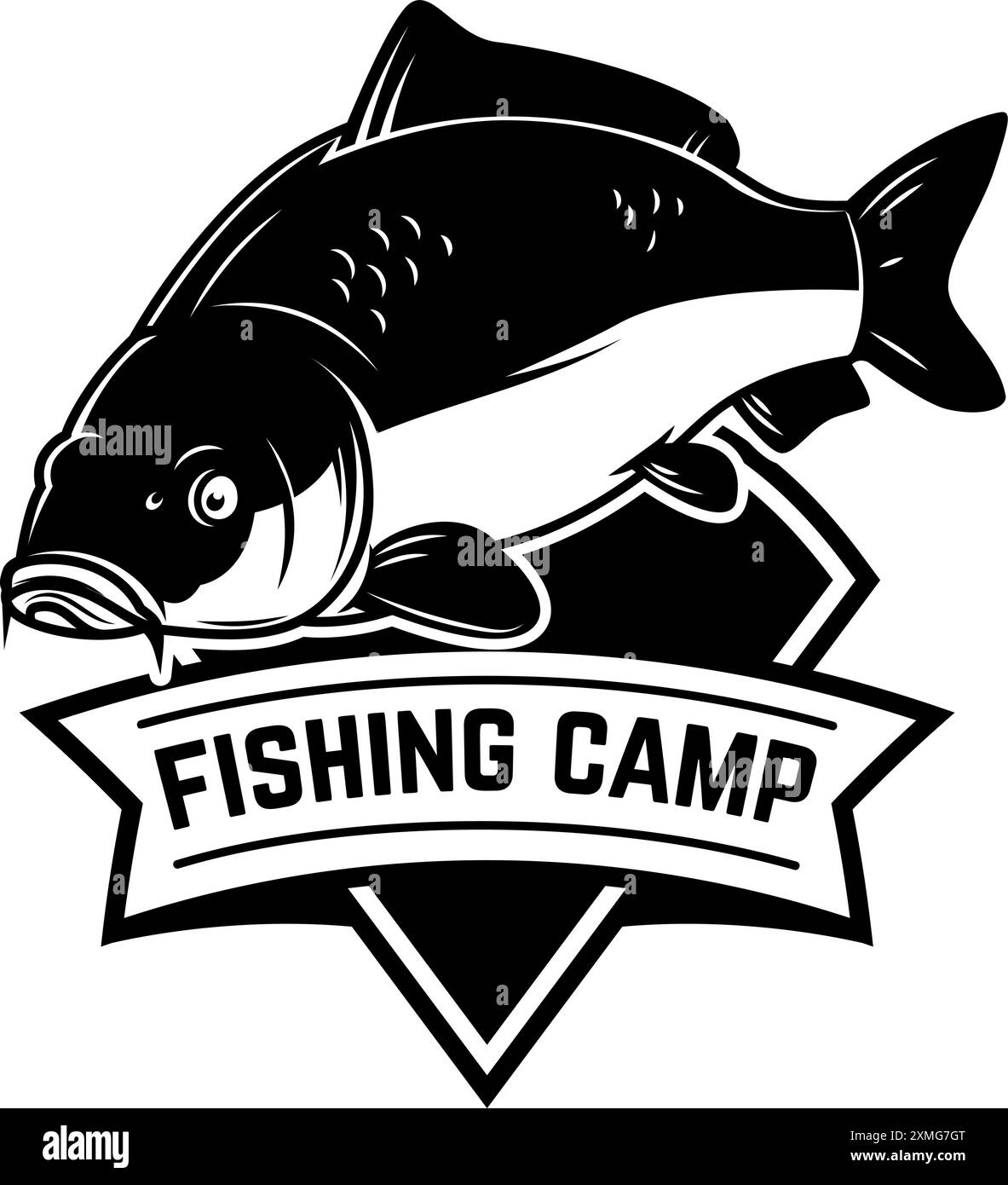 Carp stamp Stock Vector Images - Alamy