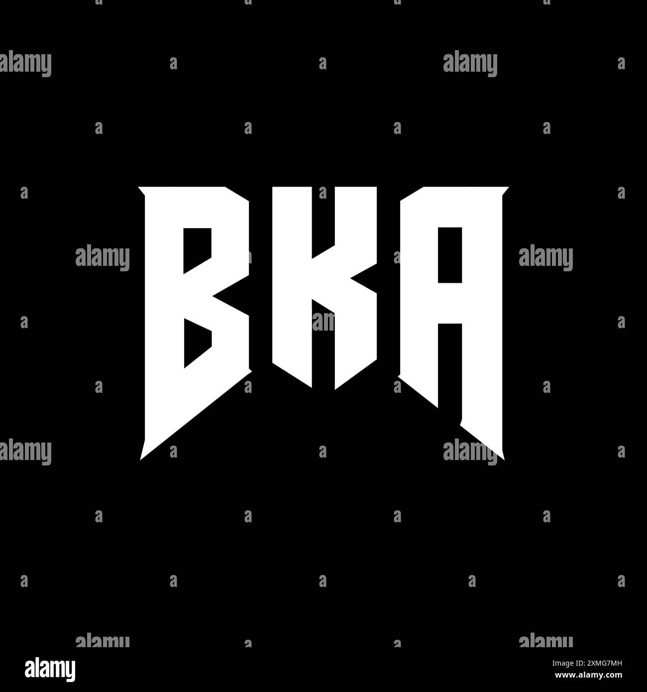 BKA letter logo design for technology company. BKA logo design black ...