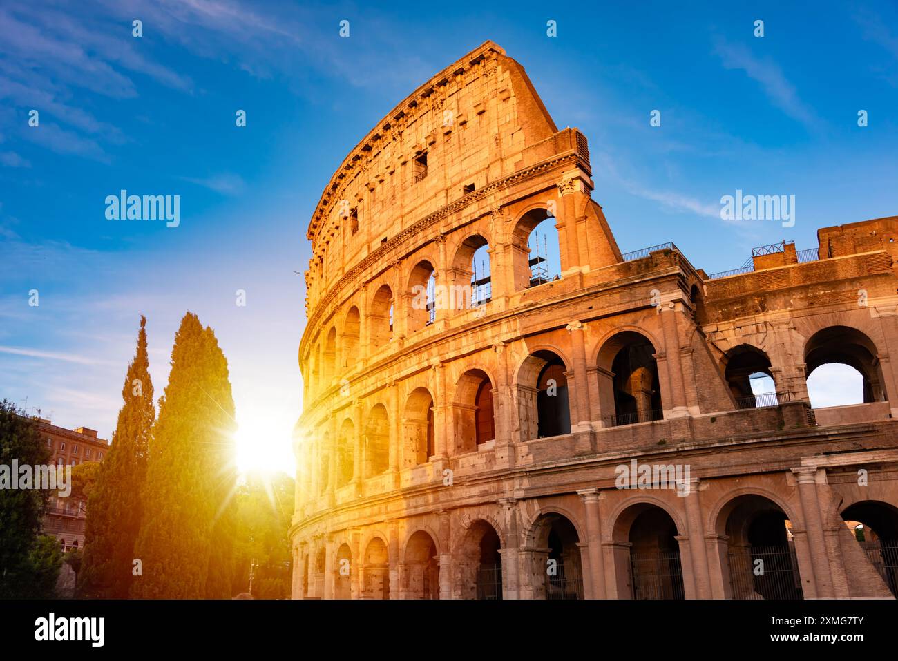 Colosseum in Rome, Italy. Famous landmark and top travel destination ...