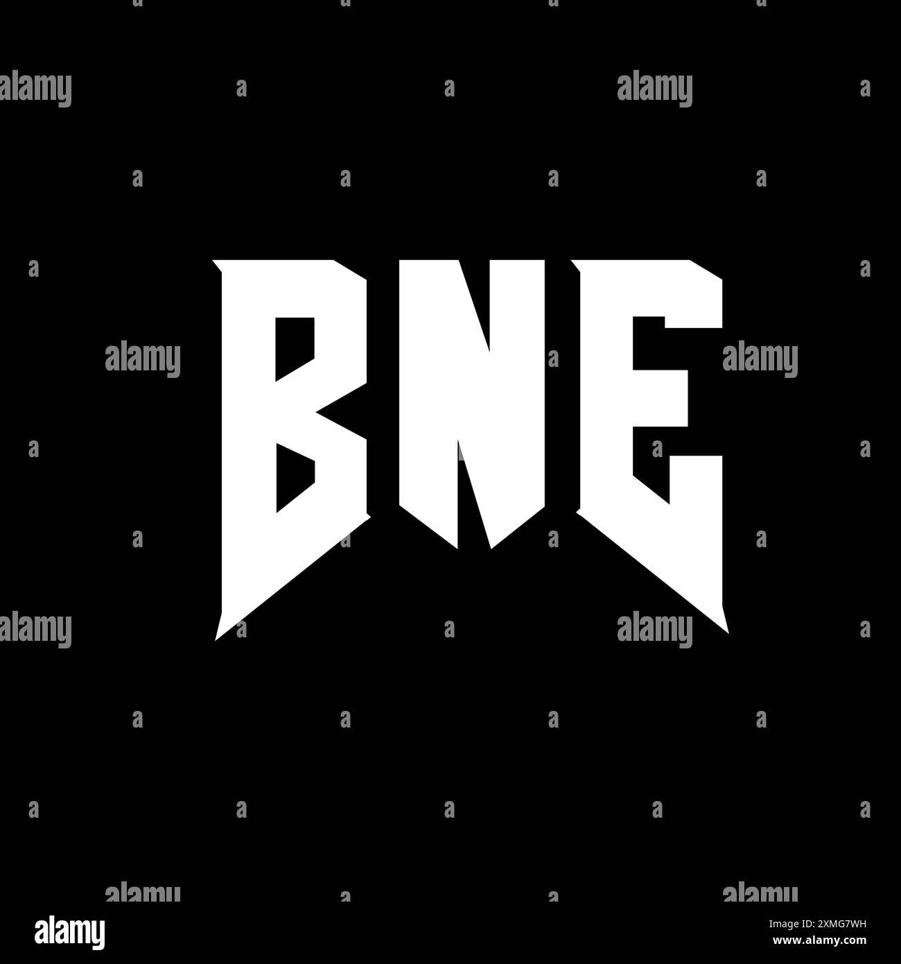 BNE letter logo design for technology company. BNE logo design black ...