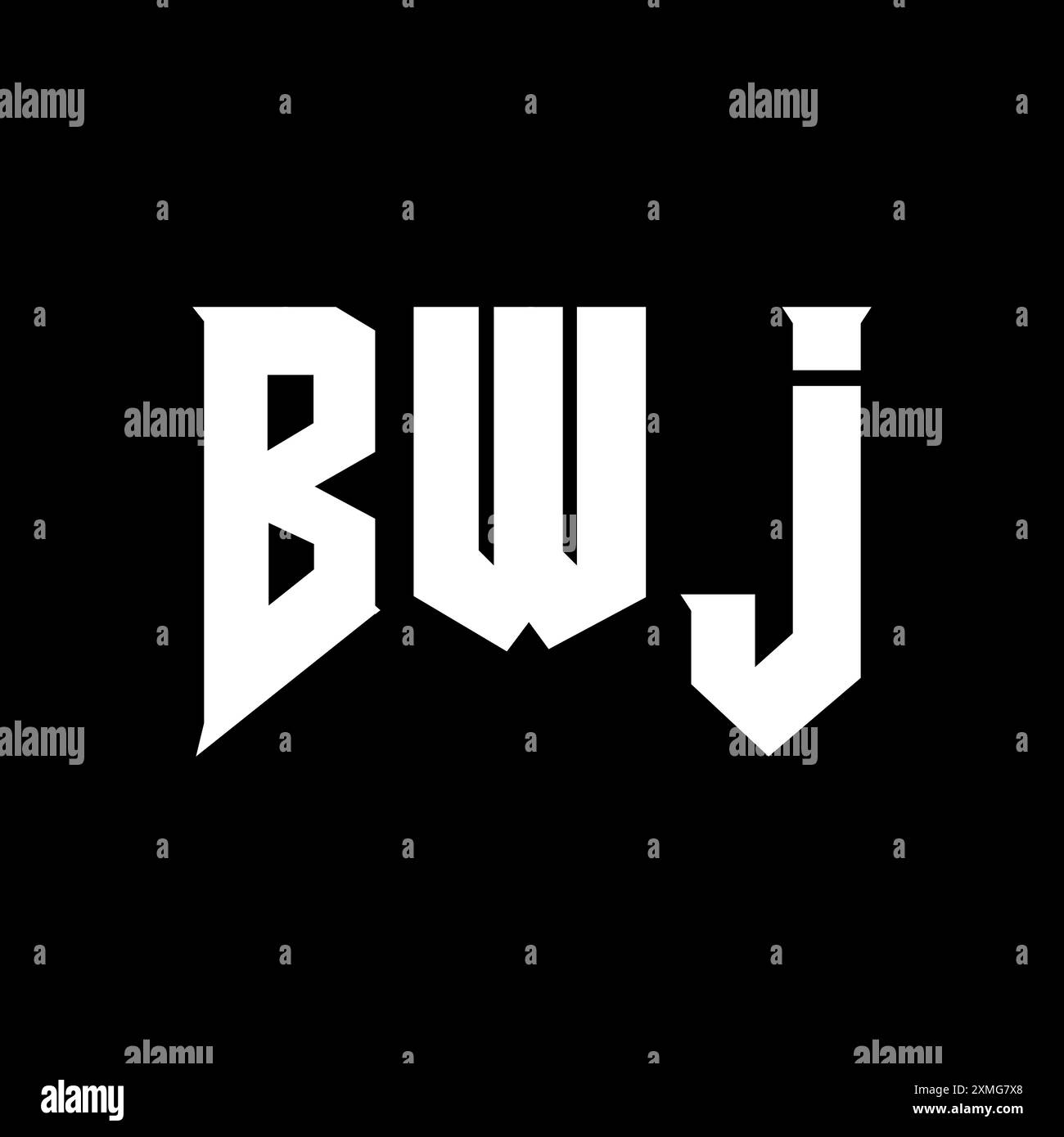 Bwj alphabet Stock Vector Images - Alamy