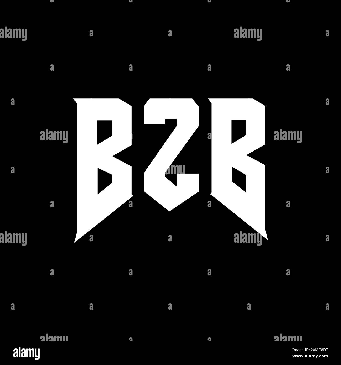 BZB letter logo design for technology company. BZB logo design black ...