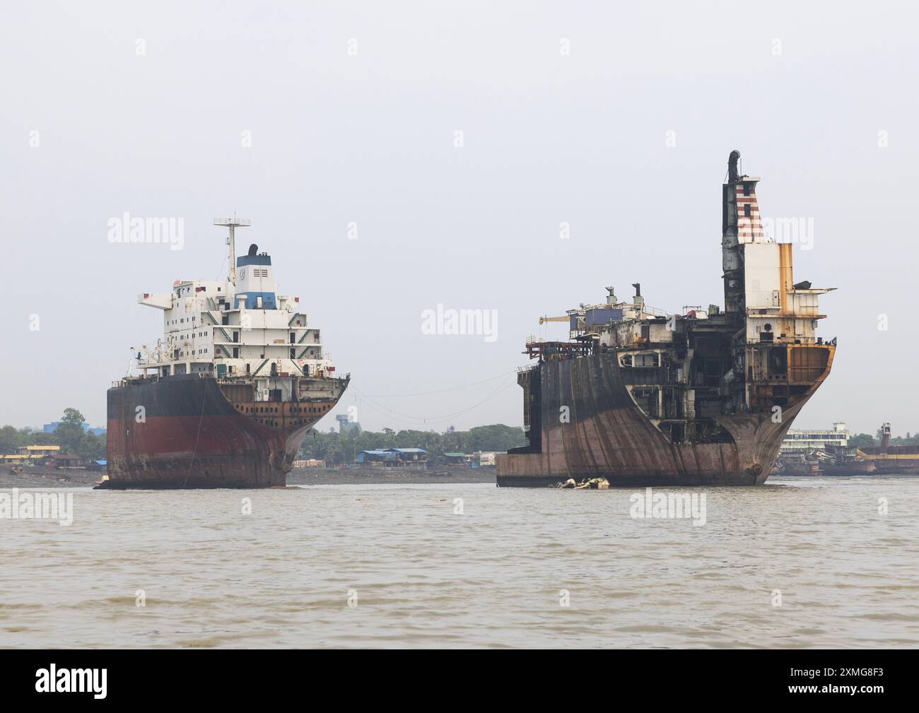 Ships being broken up in the ship breaking yard, Chittagong Division ... Ships being broken up in the ship breaking yard, Chittagong Division ...