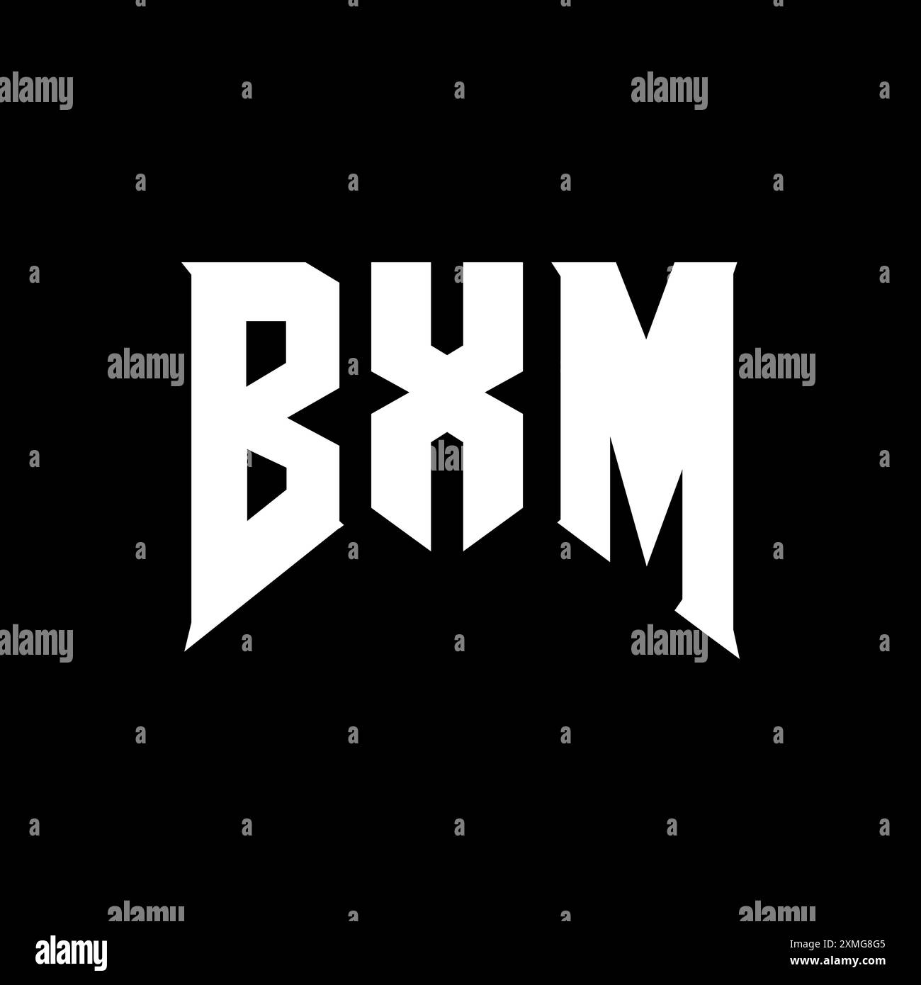 Bxm logo design hi-res stock photography and images - Alamy