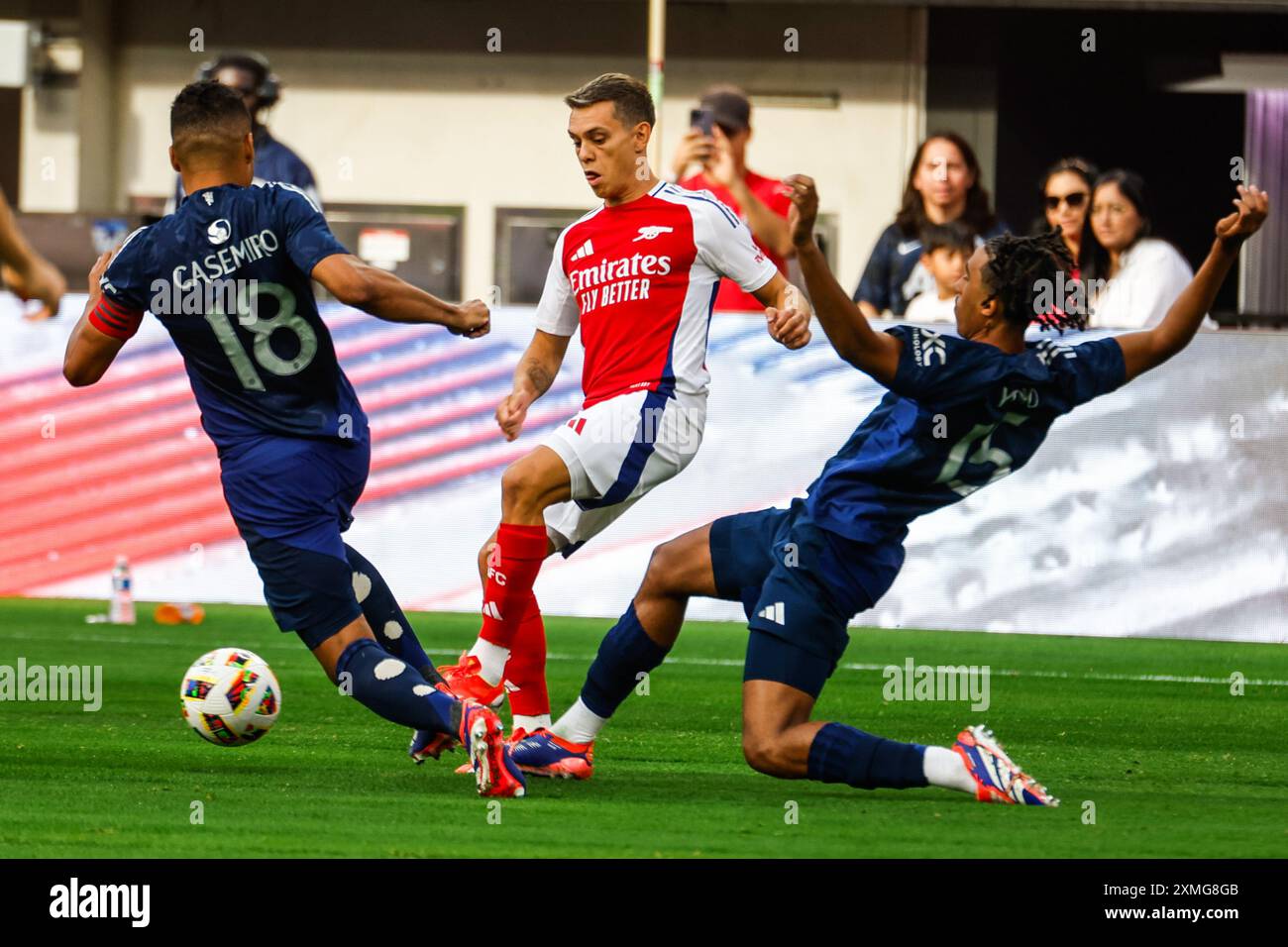 Los Angeles, United States. 27th July, 2024. Arsenal's Leandro Trossard ...