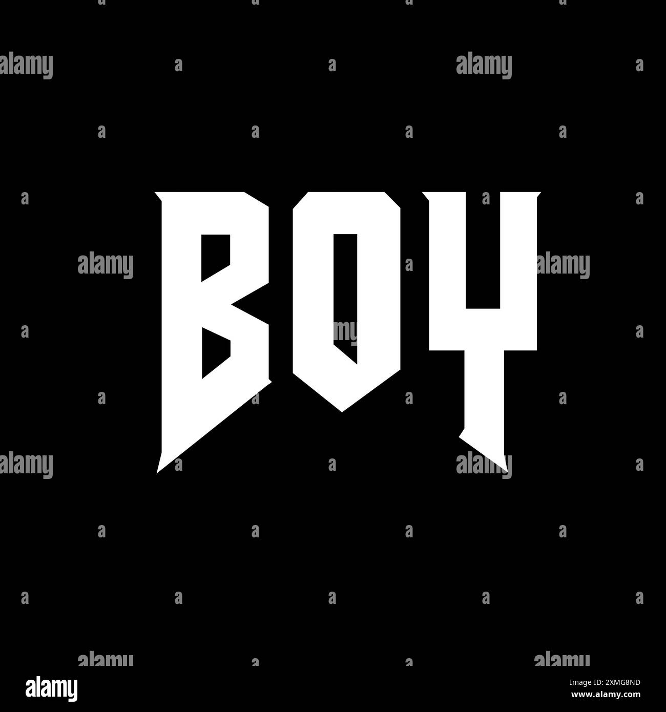 BOY letter logo design for technology company. BOY logo design black ...