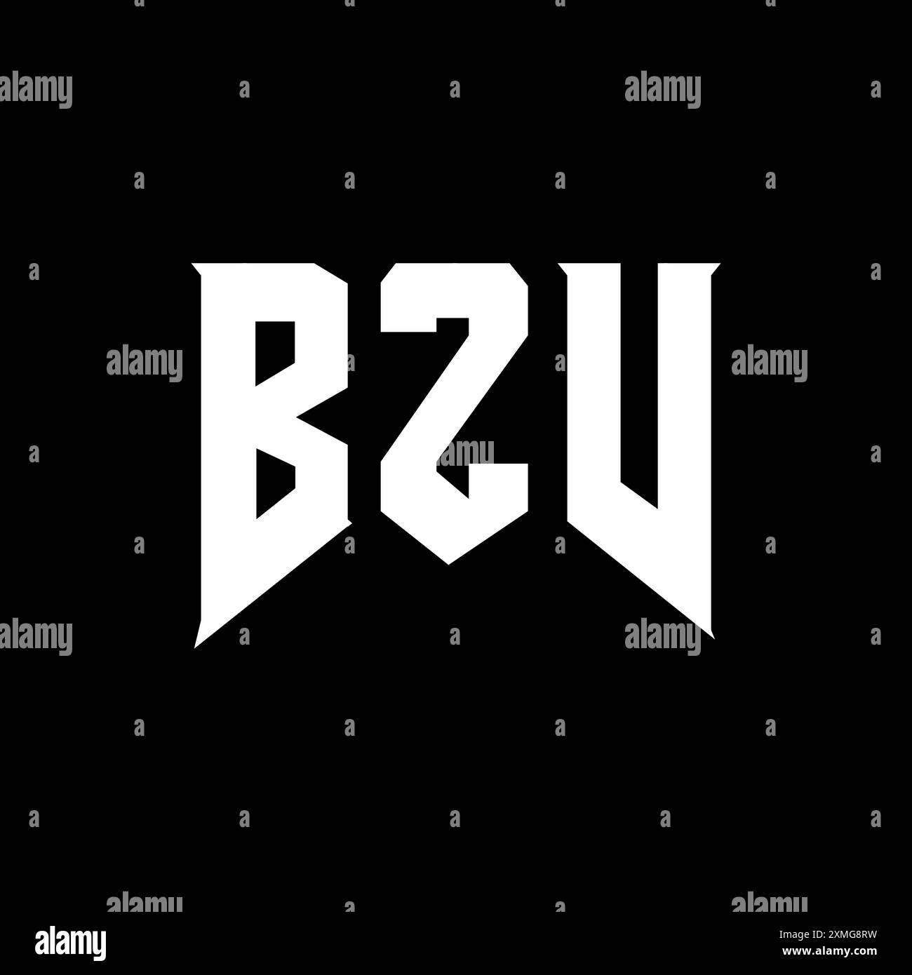 BZV letter logo design for technology company. BZV logo design black ...