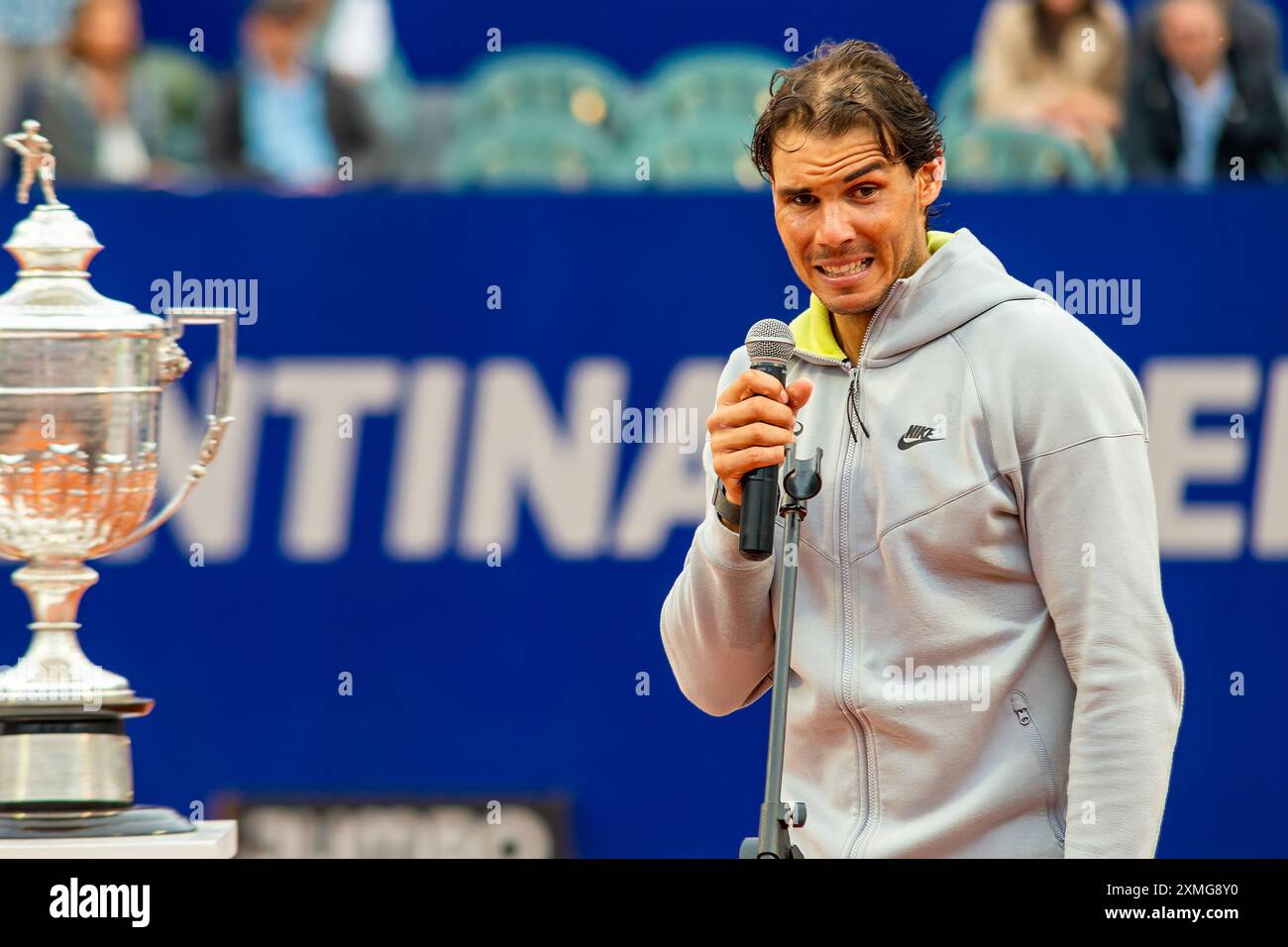 Rafa Nadal (Spain) playing an ATP Tournament on clay court Stock Photo ...