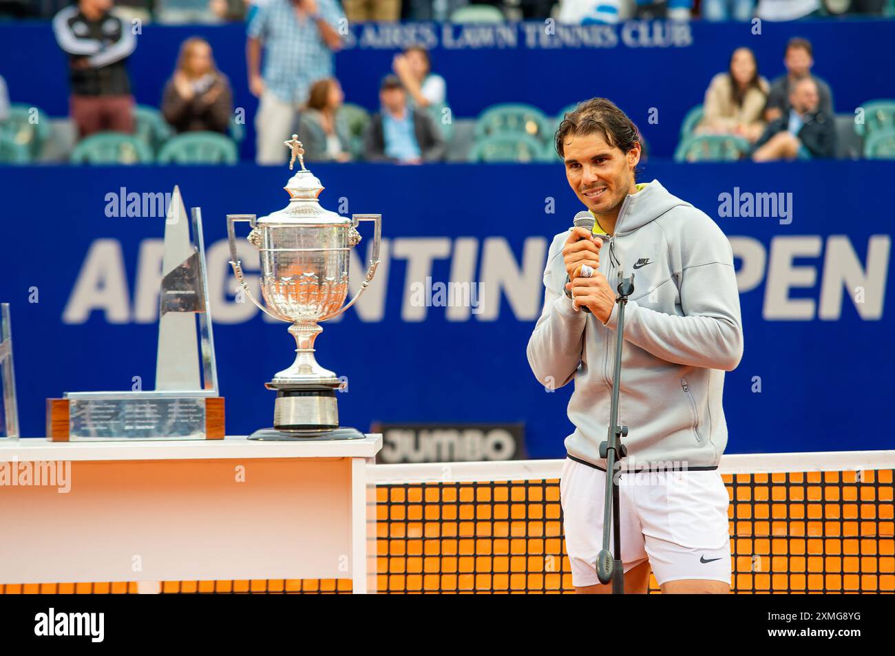 Rafa Nadal (Spain) playing an ATP Tournament on clay court Stock Photo ...