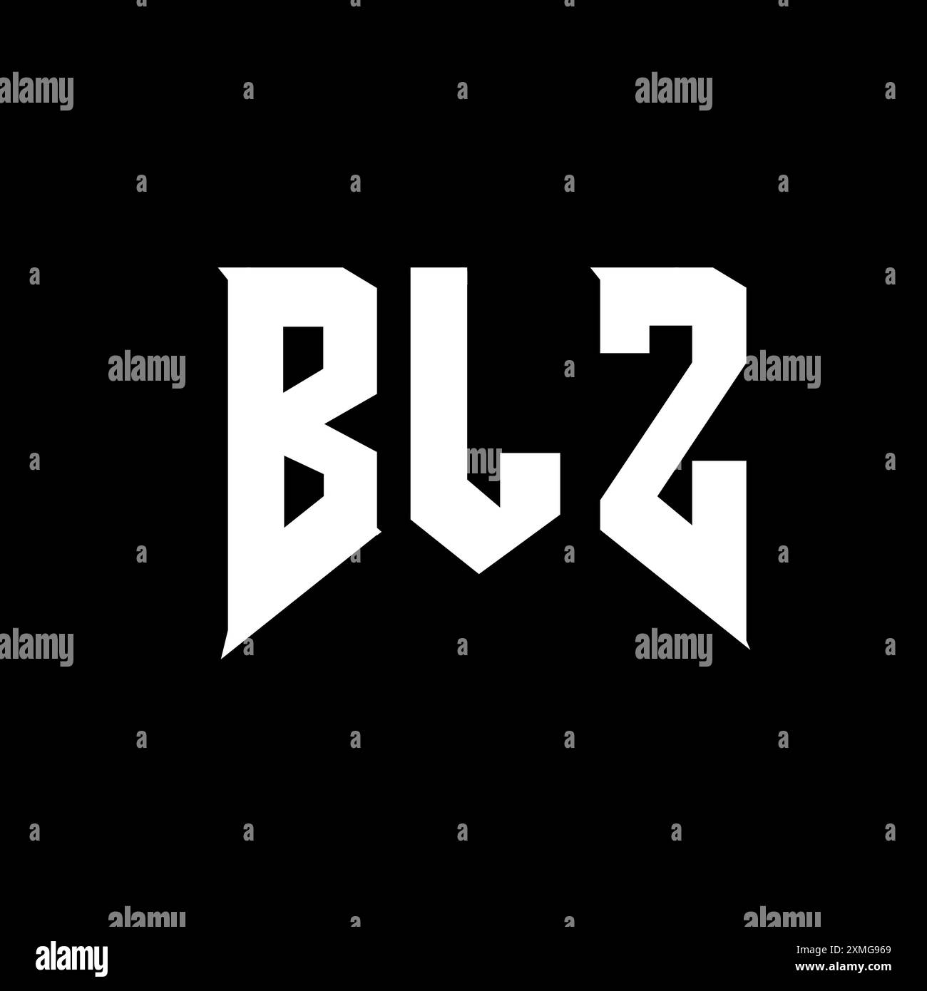 BLZ letter logo design for technology company. BLZ logo design black ...