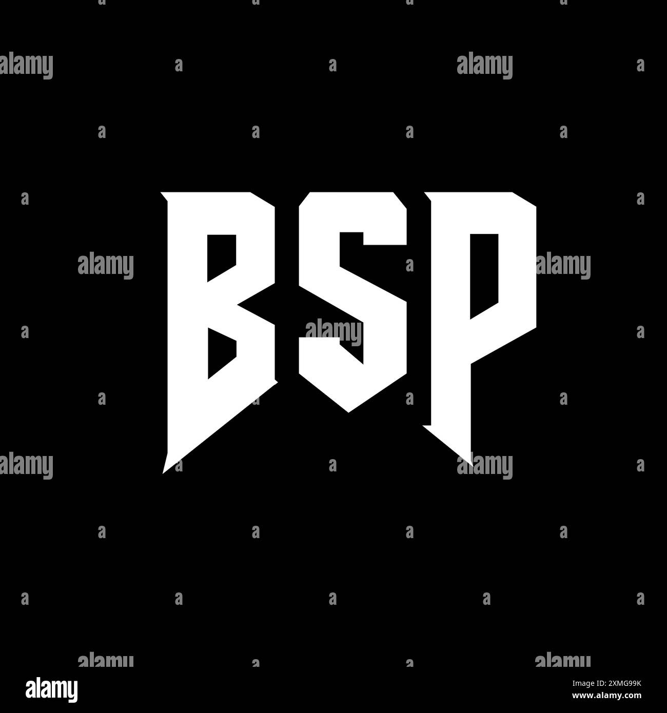 BSP letter logo design for technology company. BSP logo design black ...