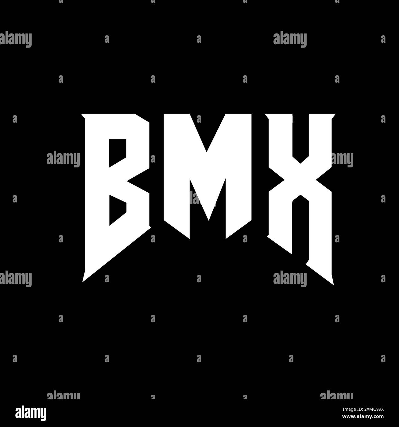 BMX letter logo design for technology company. BMX logo design black ...