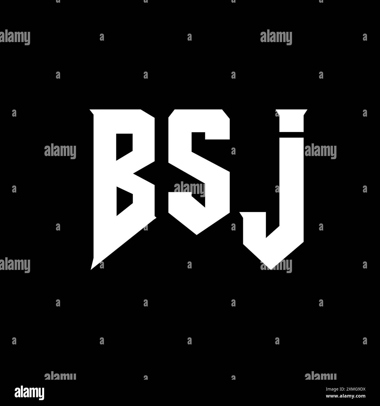 Bsj logo design Stock Vector Images - Alamy