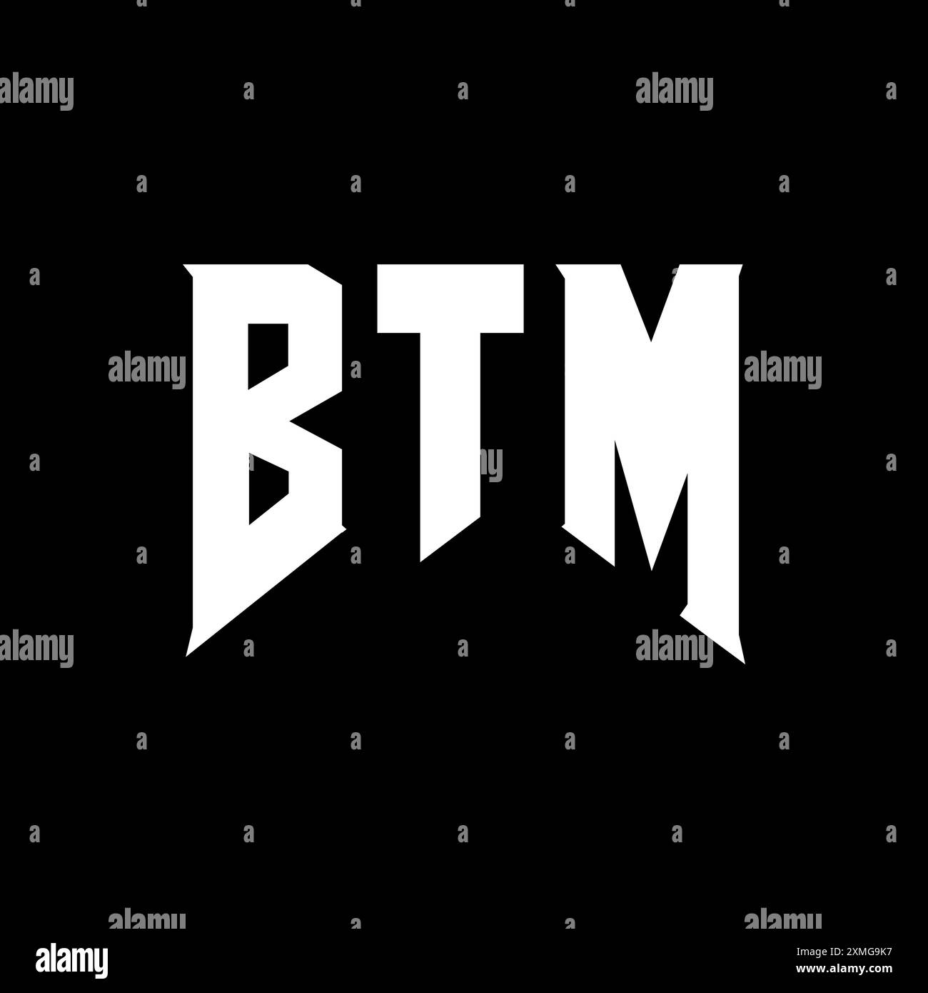 BTM letter logo design for technology company. BTM logo design black ...