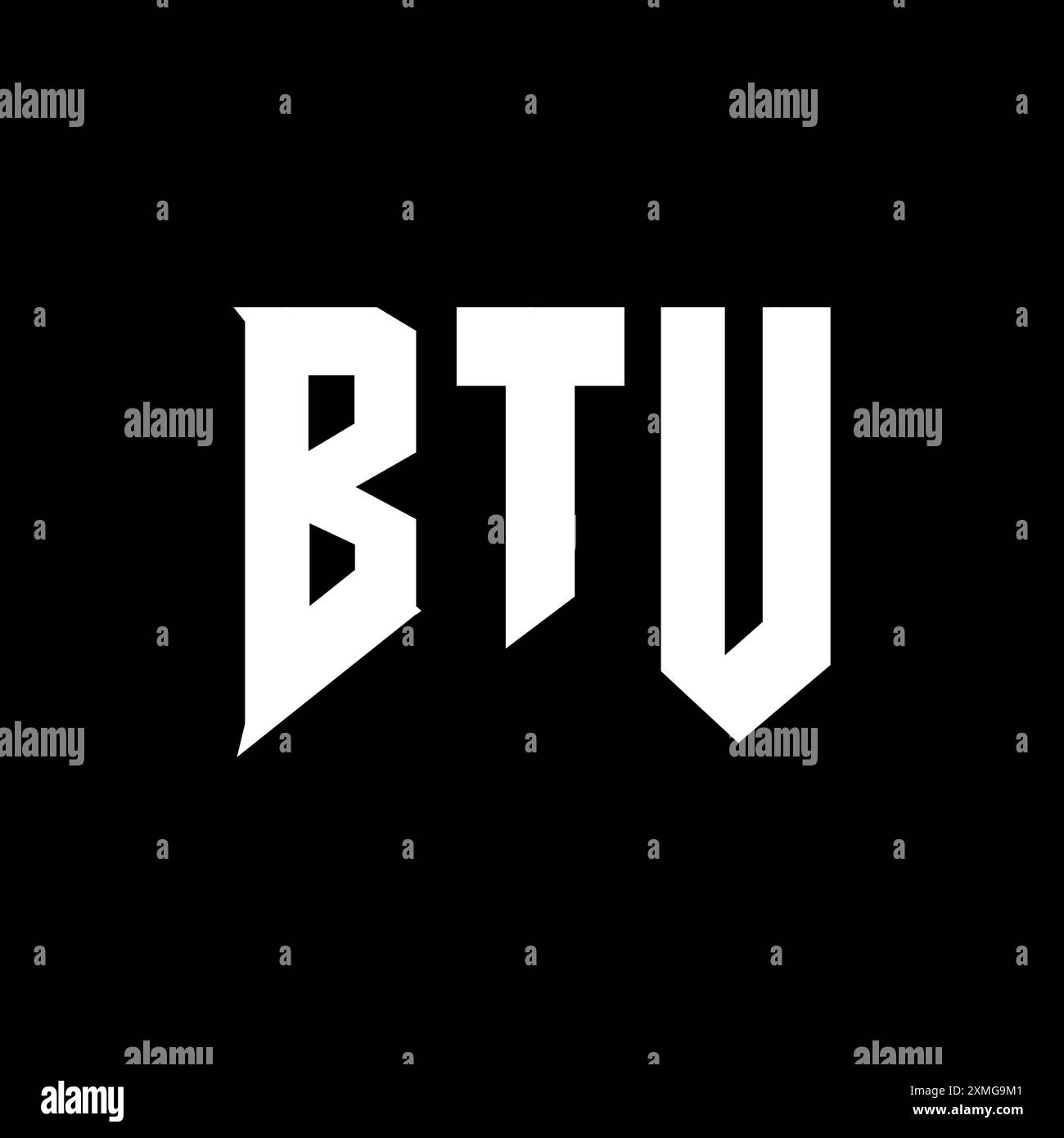 BTU letter logo design for technology company. BTU logo design black ...