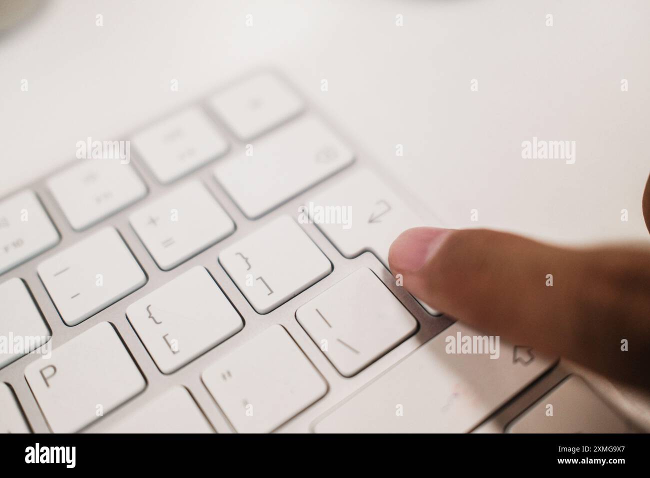 Finger pressing hi-res stock photography and images - Alamy