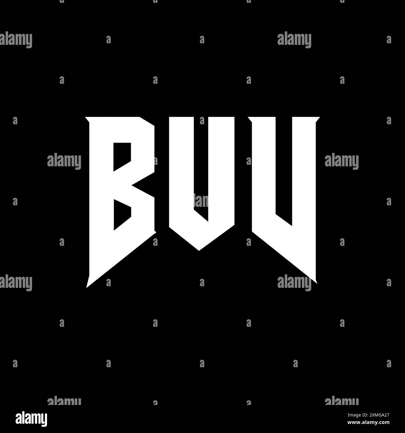 BUV letter logo design for technology company. BUV logo design black ...