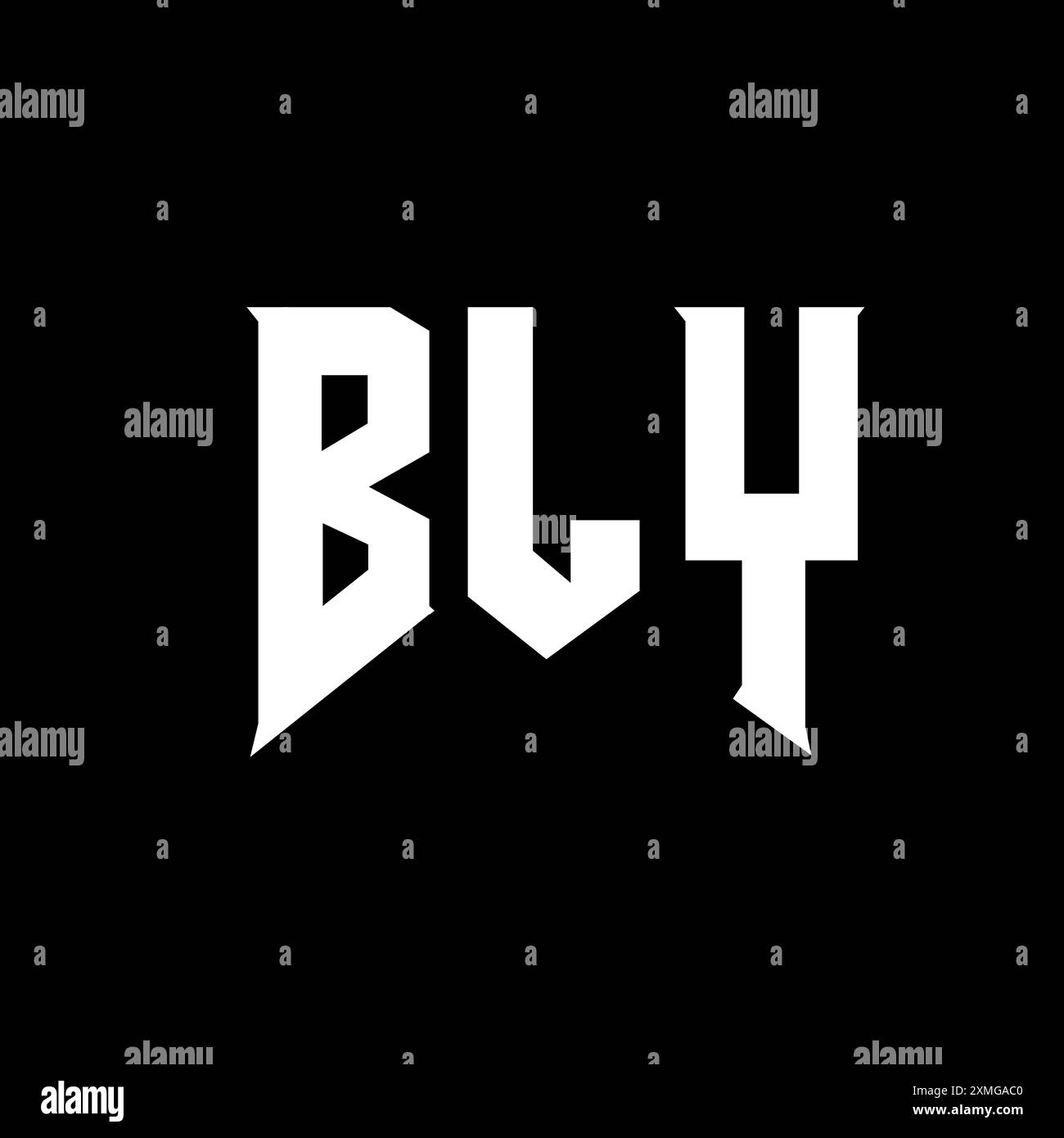 BLY letter logo design for technology company. BLY logo design black ...