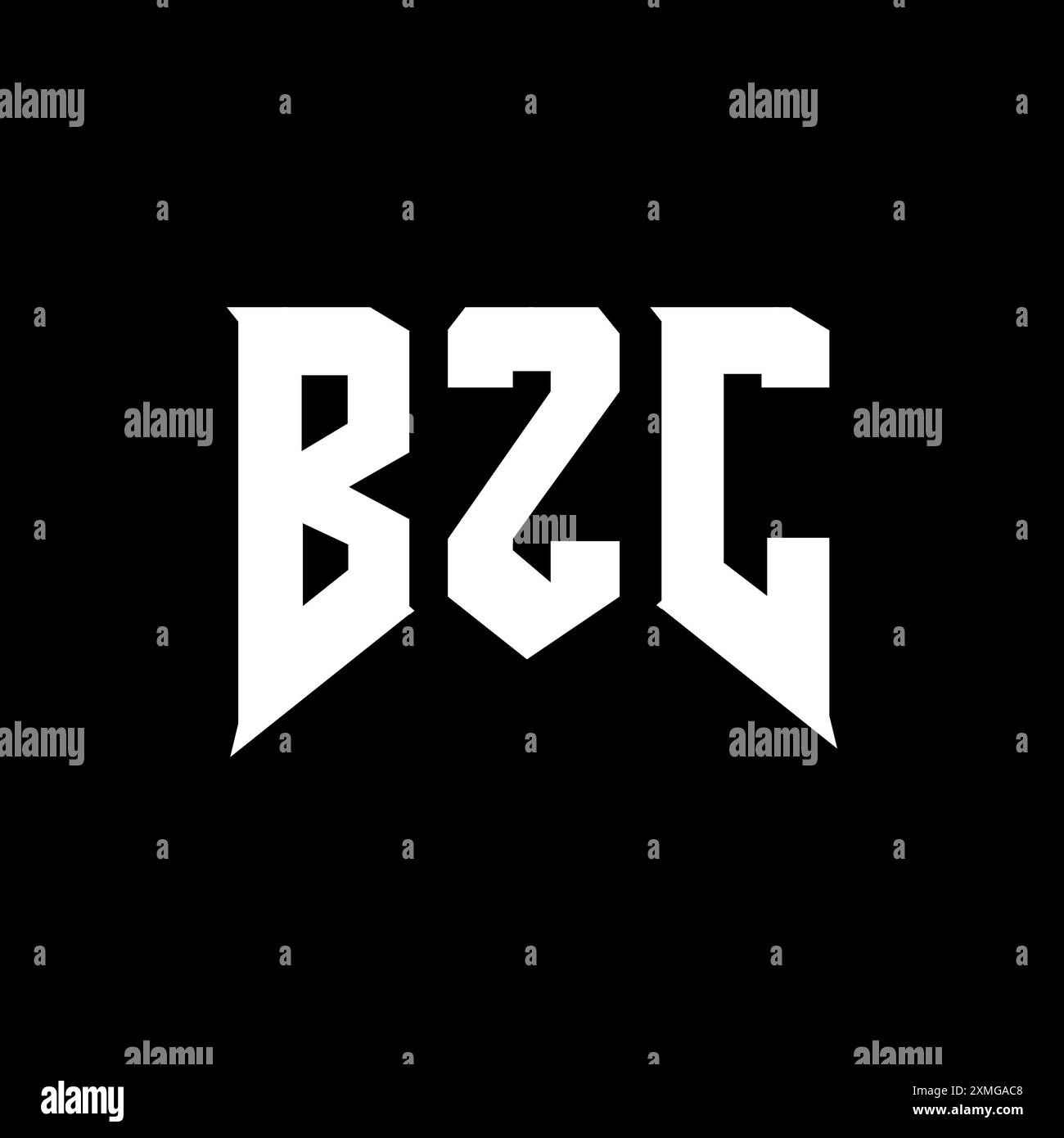 BZC letter logo design for technology company. BZC logo design black ...