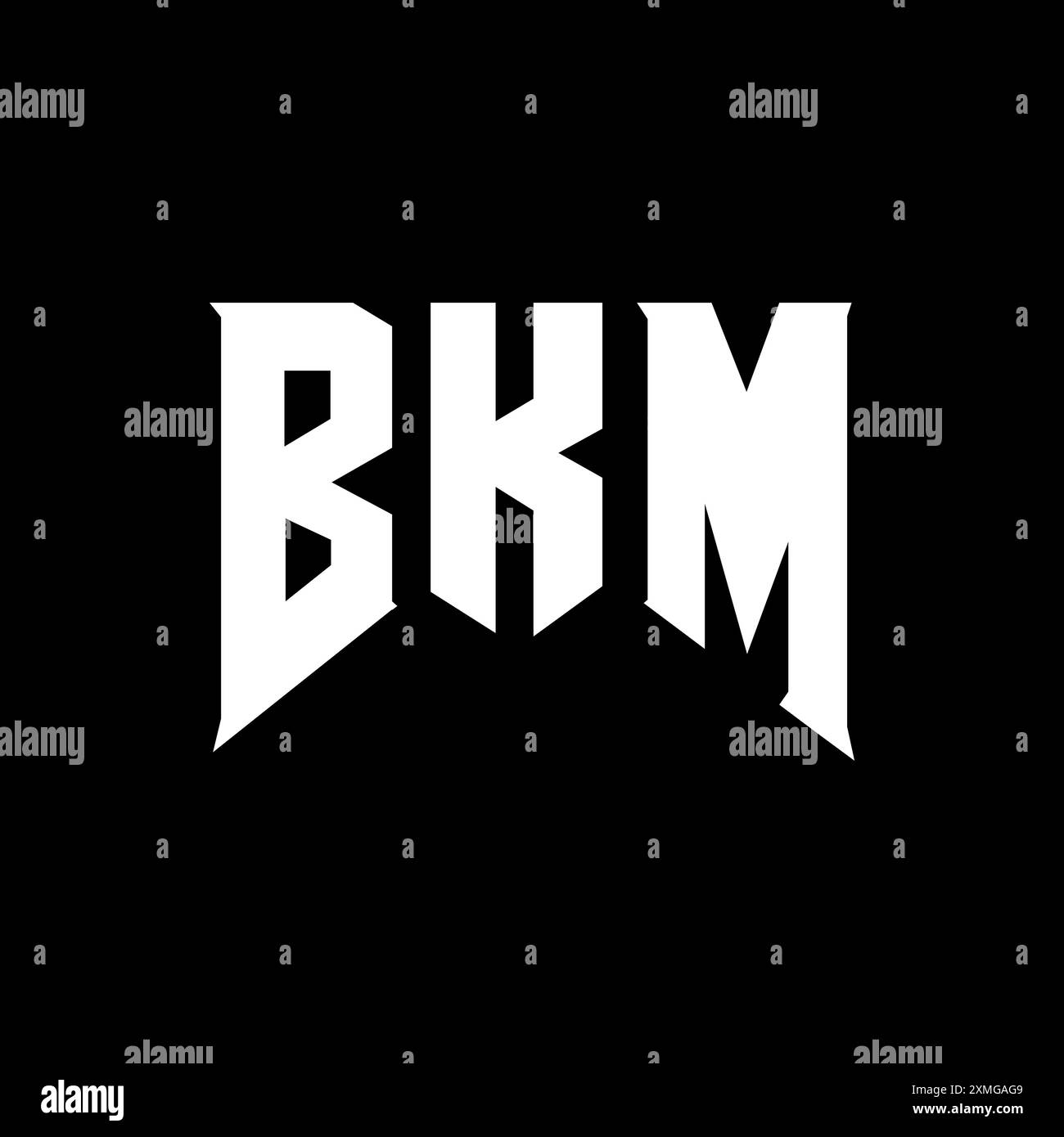 BKM letter logo design for technology company. BKM logo design black ...