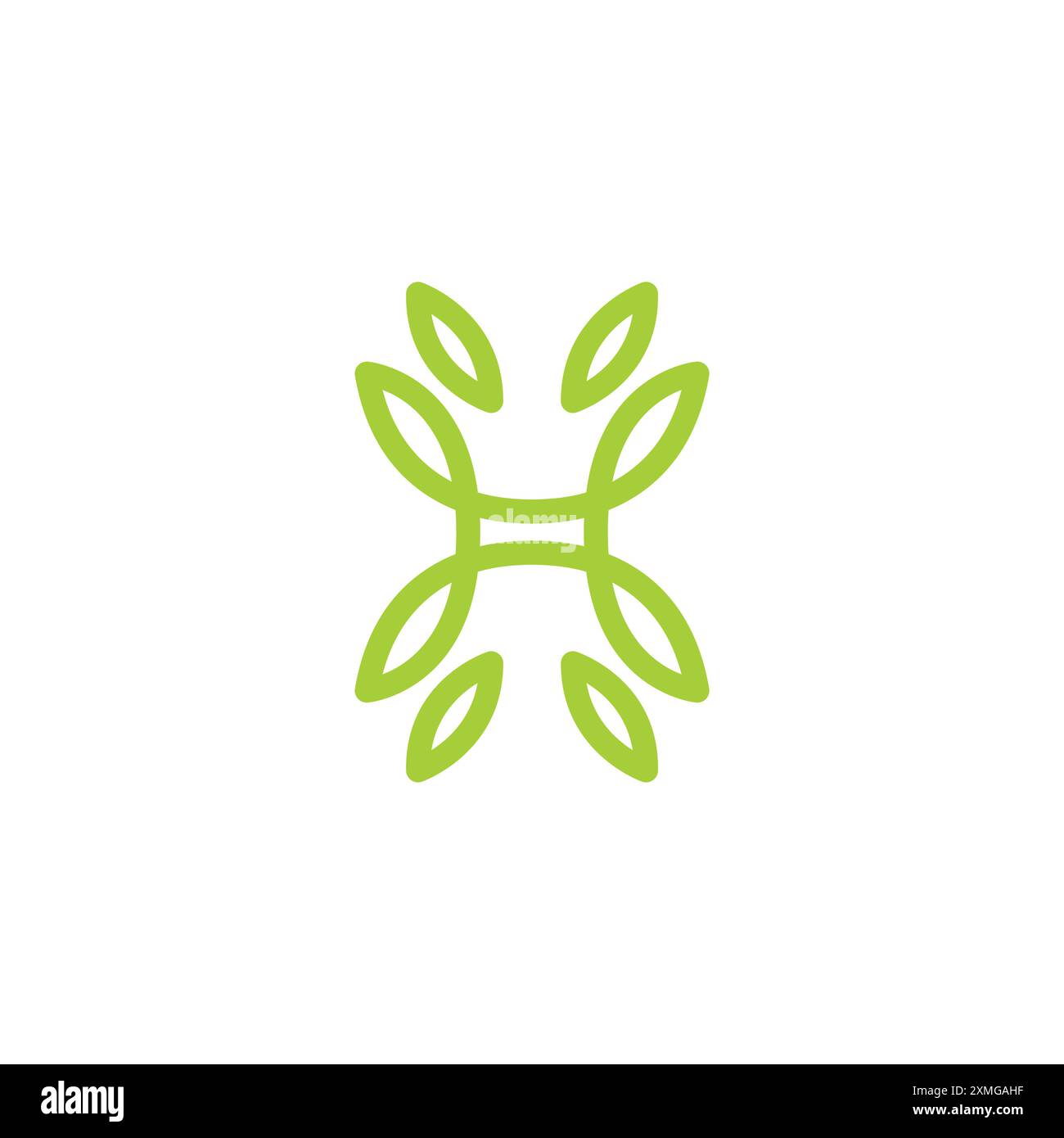 Letter H leaf Logo Design. H Icon Stock Vector Image & Art - Alamy