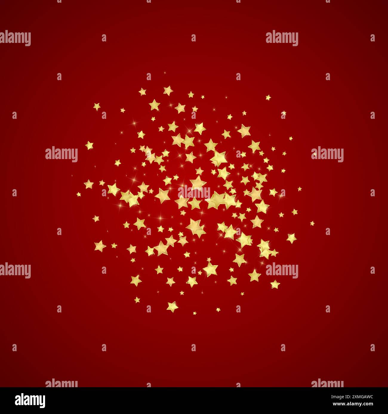 Magic stars vector overlay. Gold stars scattered around randomly ...