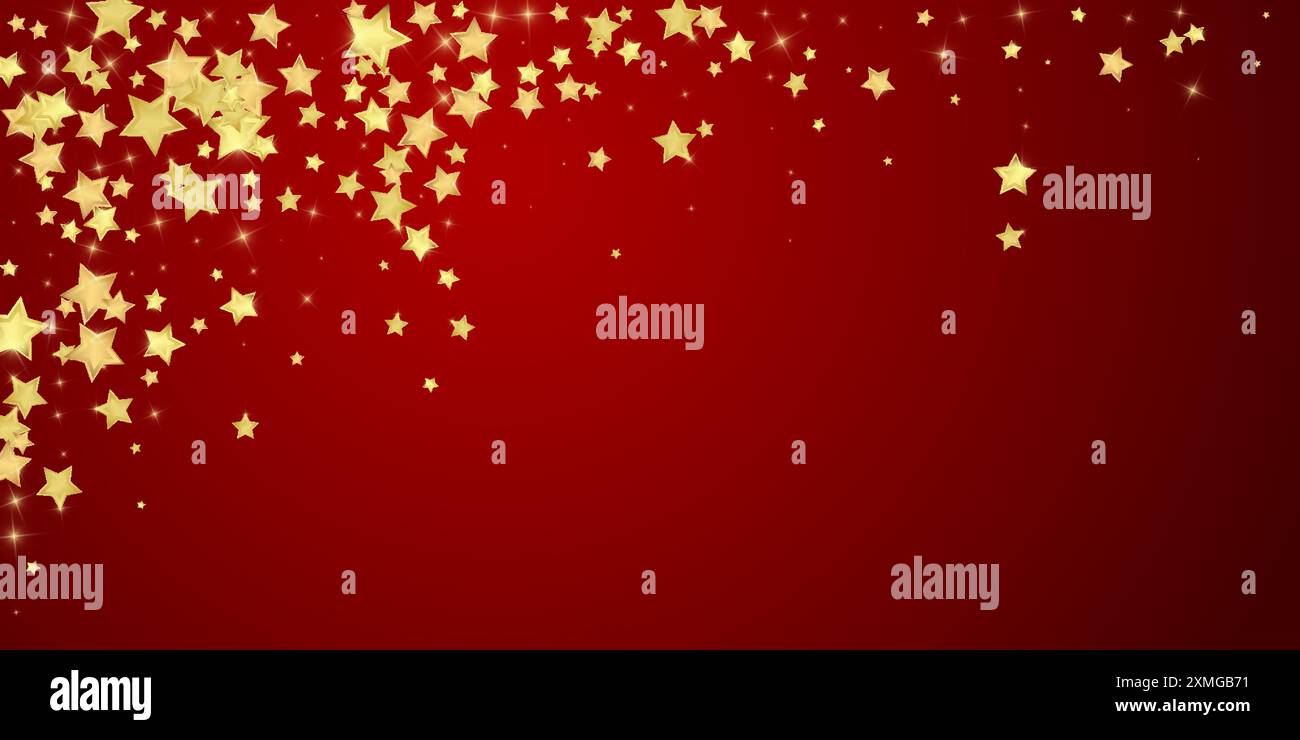 Magic stars vector overlay. Gold stars scattered around randomly ...