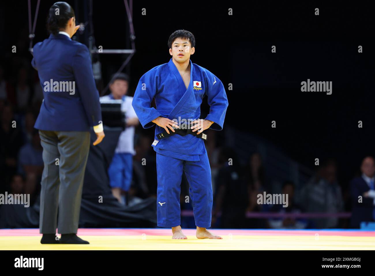 Paris, France. 27th July, 2024. Ryuju Nagayama (JPN) Judo : Men's -60kg ...