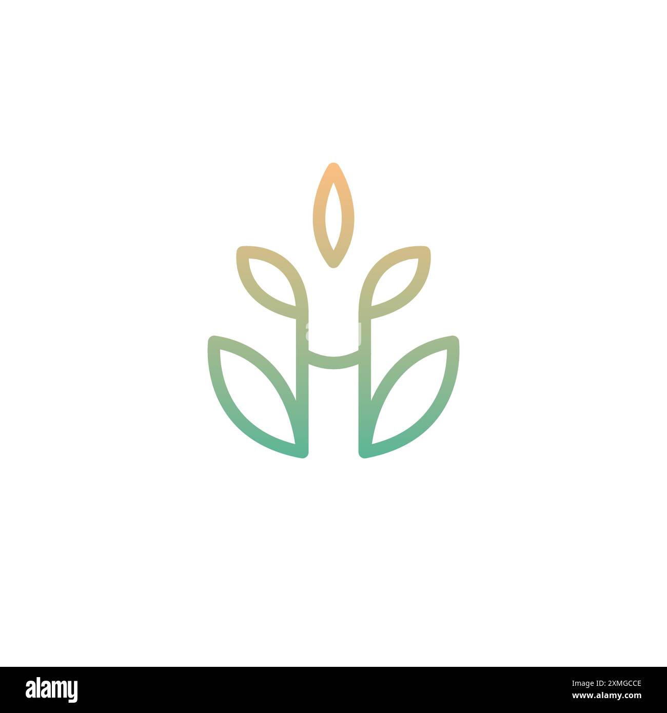 Letter h leaves Stock Vector Images - Alamy