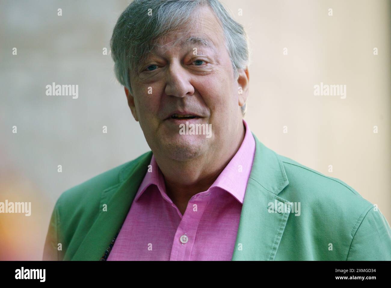 BBC HQ, London, UK. July 27th 2024. STEPHEN FRY arrives at the BBC ...