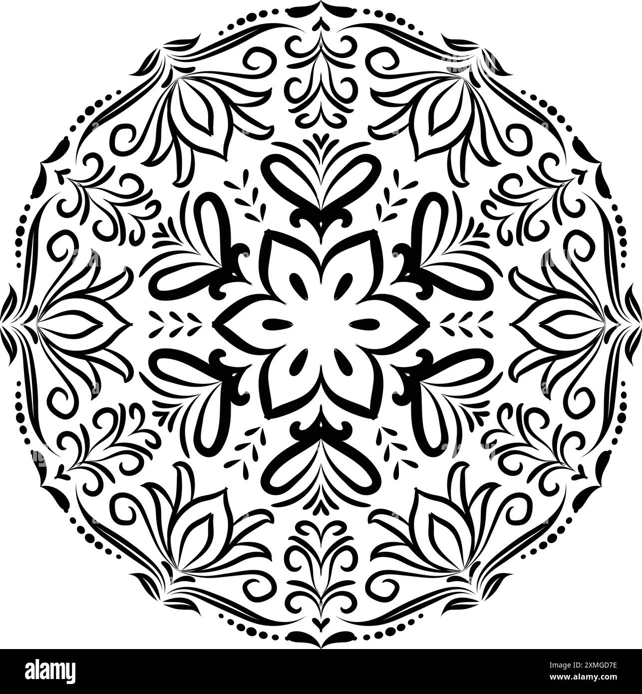 Floral Mandala Vector art 32 Stock Vector Image & Art - Alamy