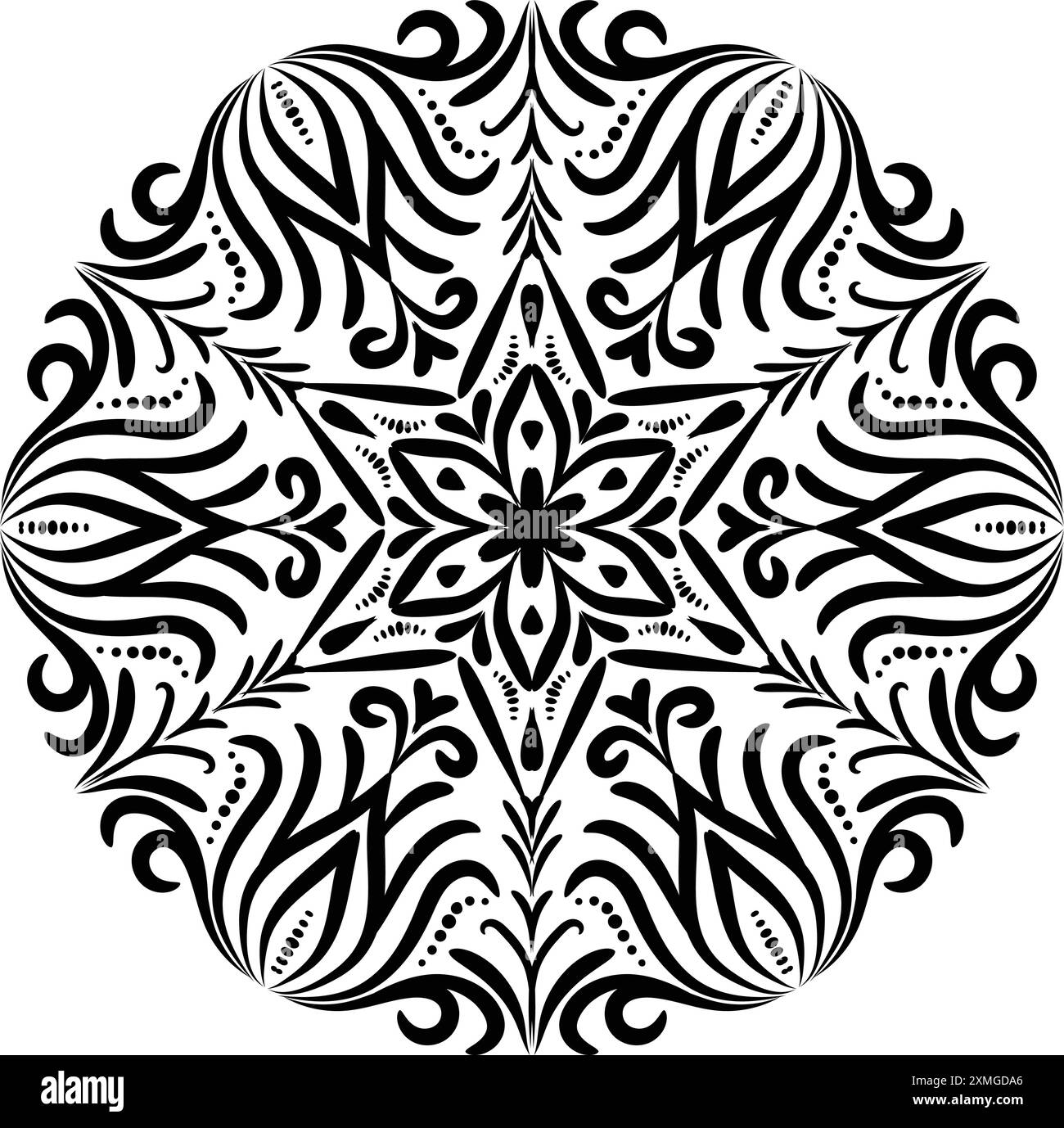 Floral Mandala Vector art 19 Stock Vector Image & Art - Alamy